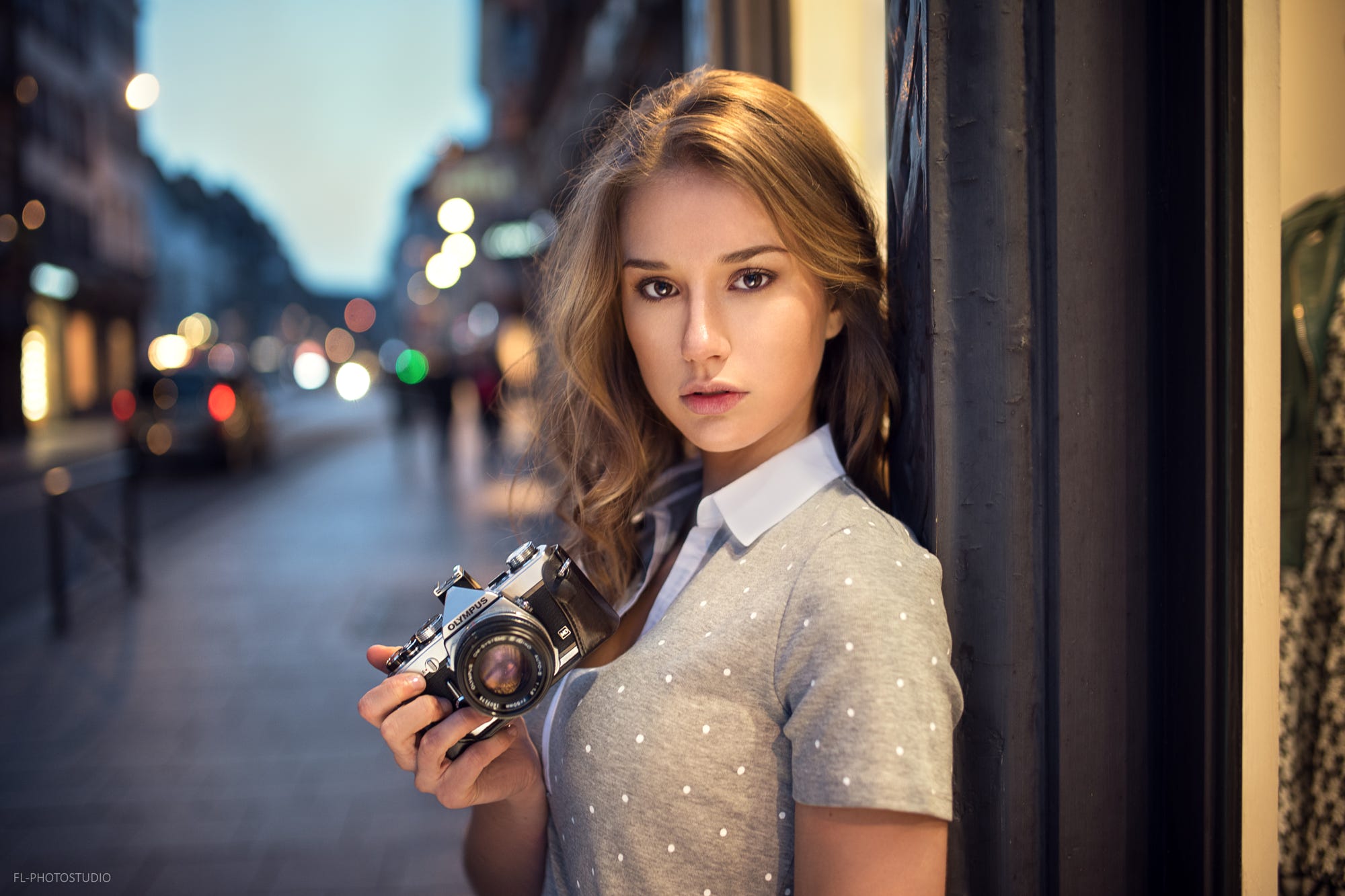 Brunette Model’s Gaze: Capturing Depth in a Brown-Eyed Portrait by Lods ...