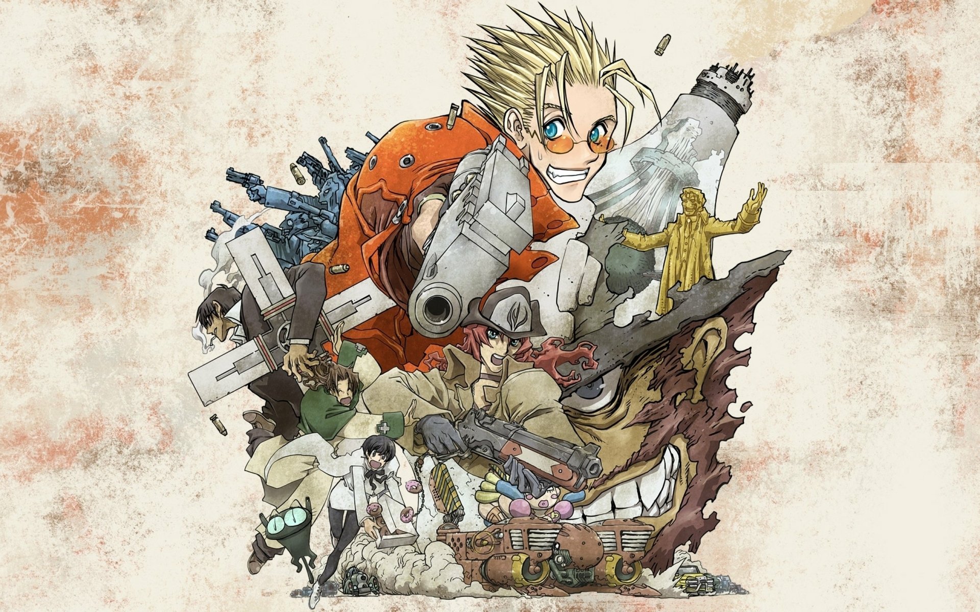 Trigun Anime HD Wallpaper: Vash's Wild West Adventure in Stunning Detail
