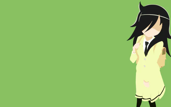 Tomoko Kuroki HD Wallpaper - Watamote Anime Art