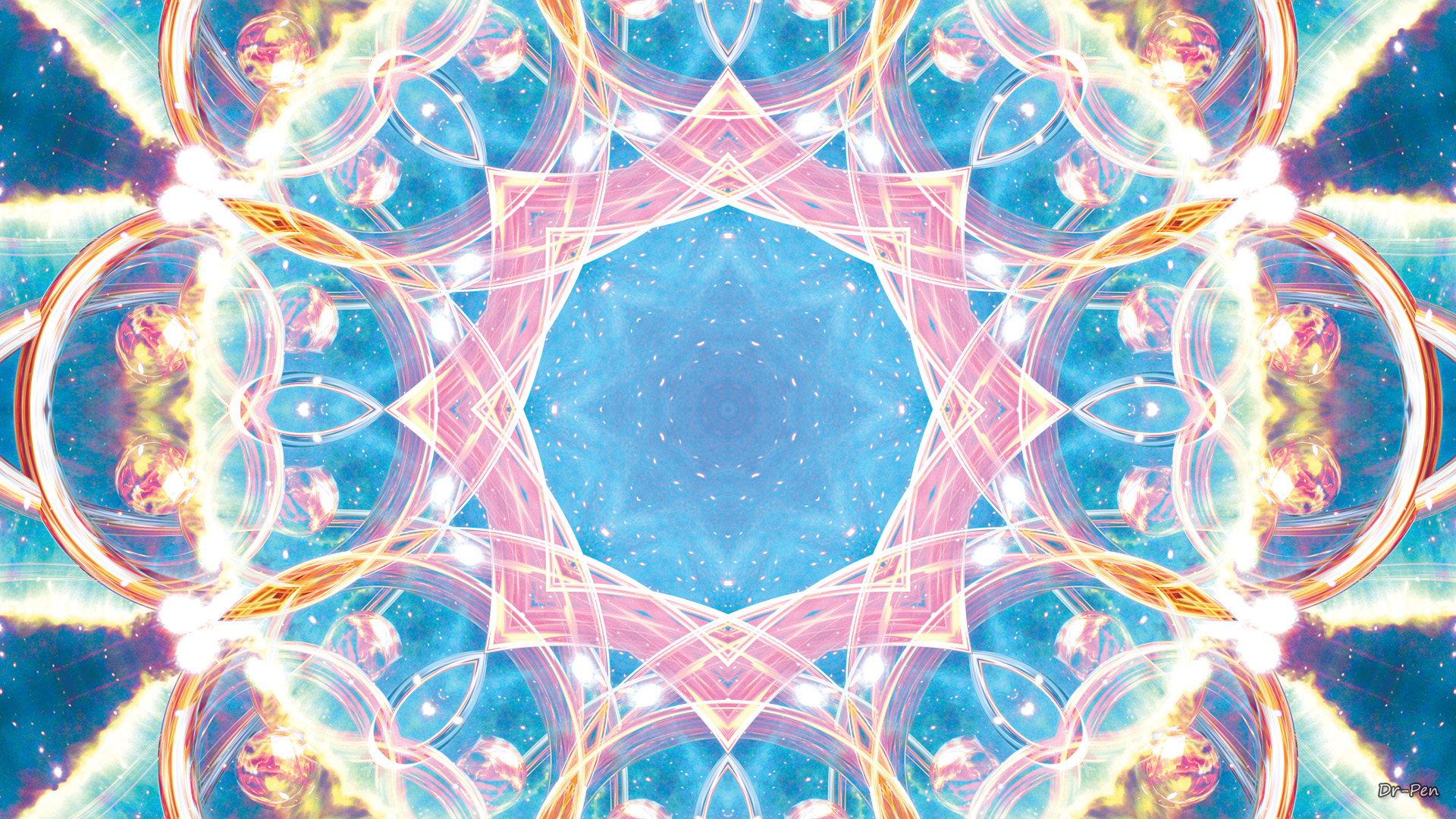 Space Rings Mandala by Dr-Pen