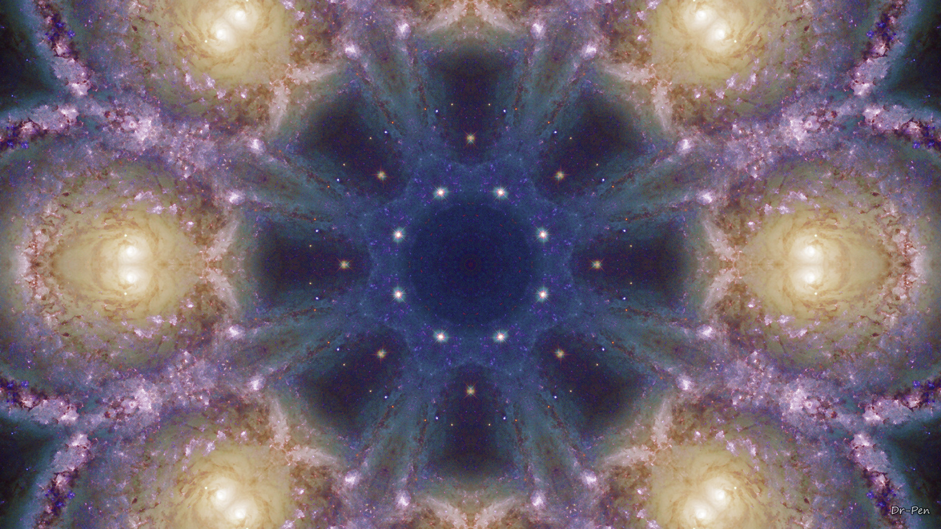 Vivid Space Mandala by Dr-Pen