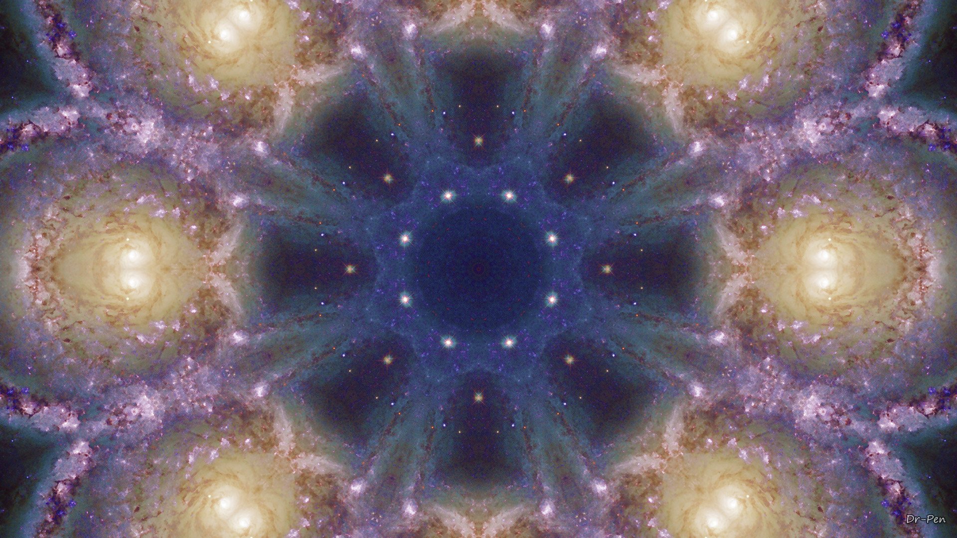 Vivid Space Mandala by Dr-Pen