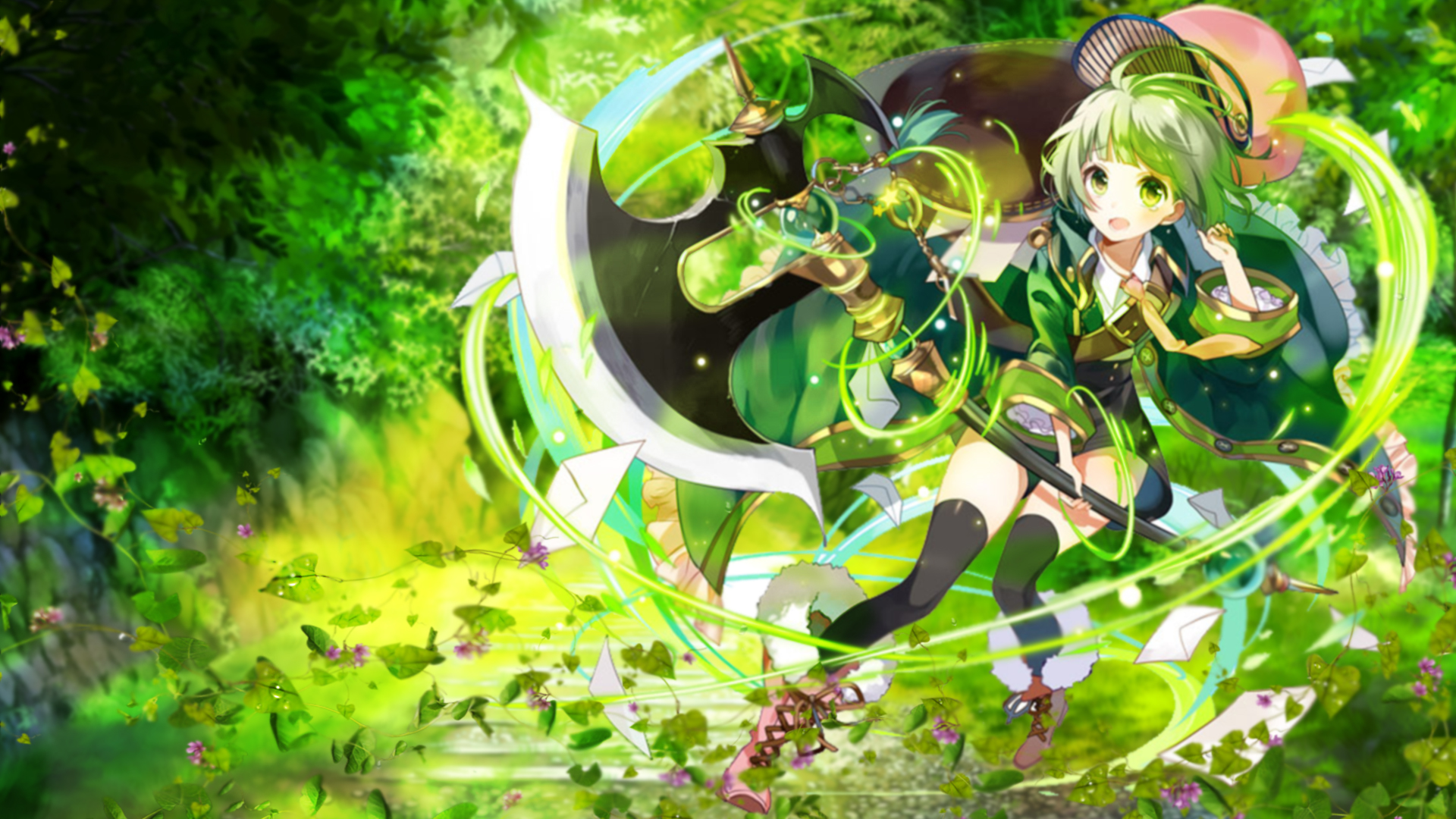 Download Green Anime Original Green Anime HD Wallpaper by Stepcrow