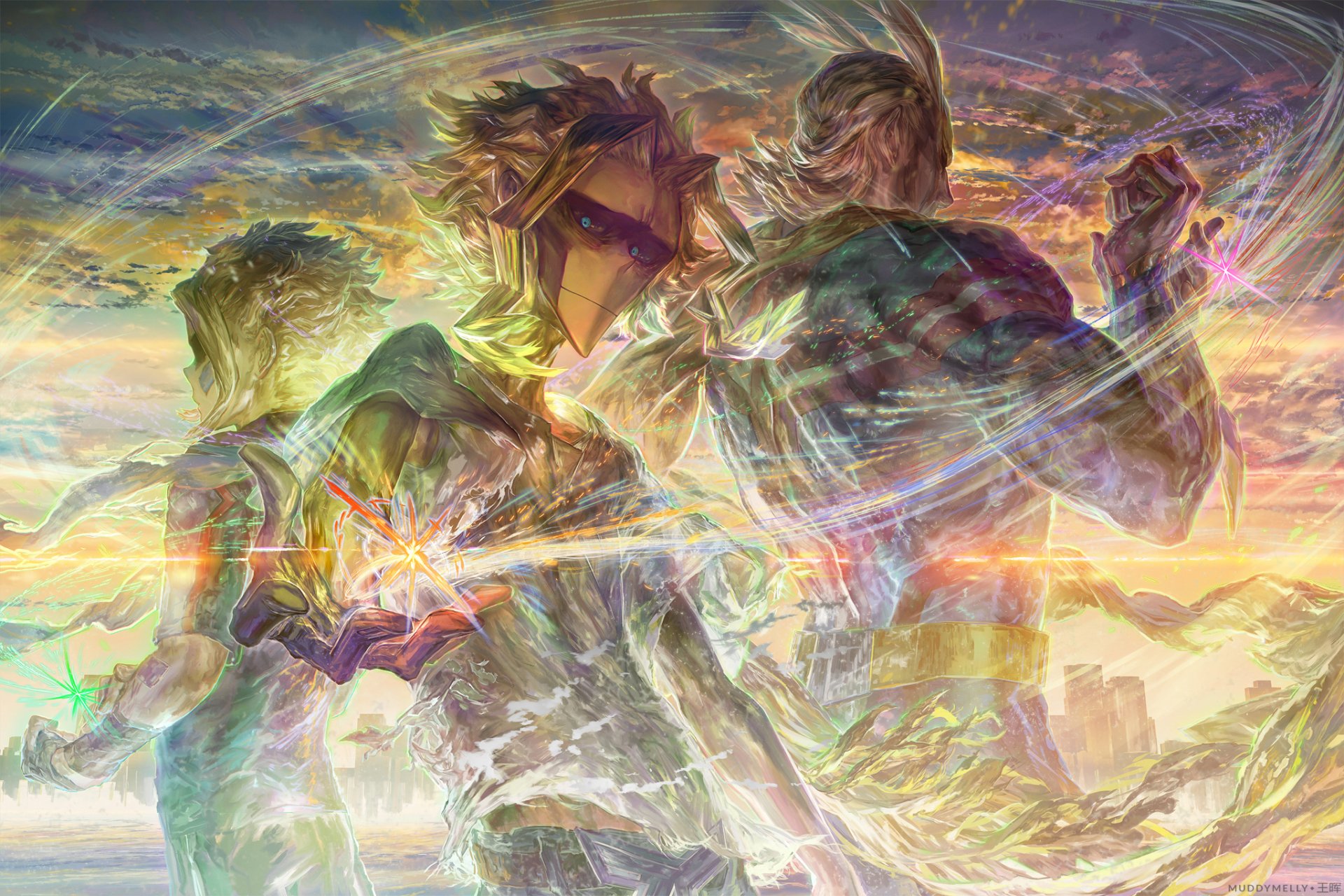 All Might Evolution HD Wallpaper by Melissa Hui Wang