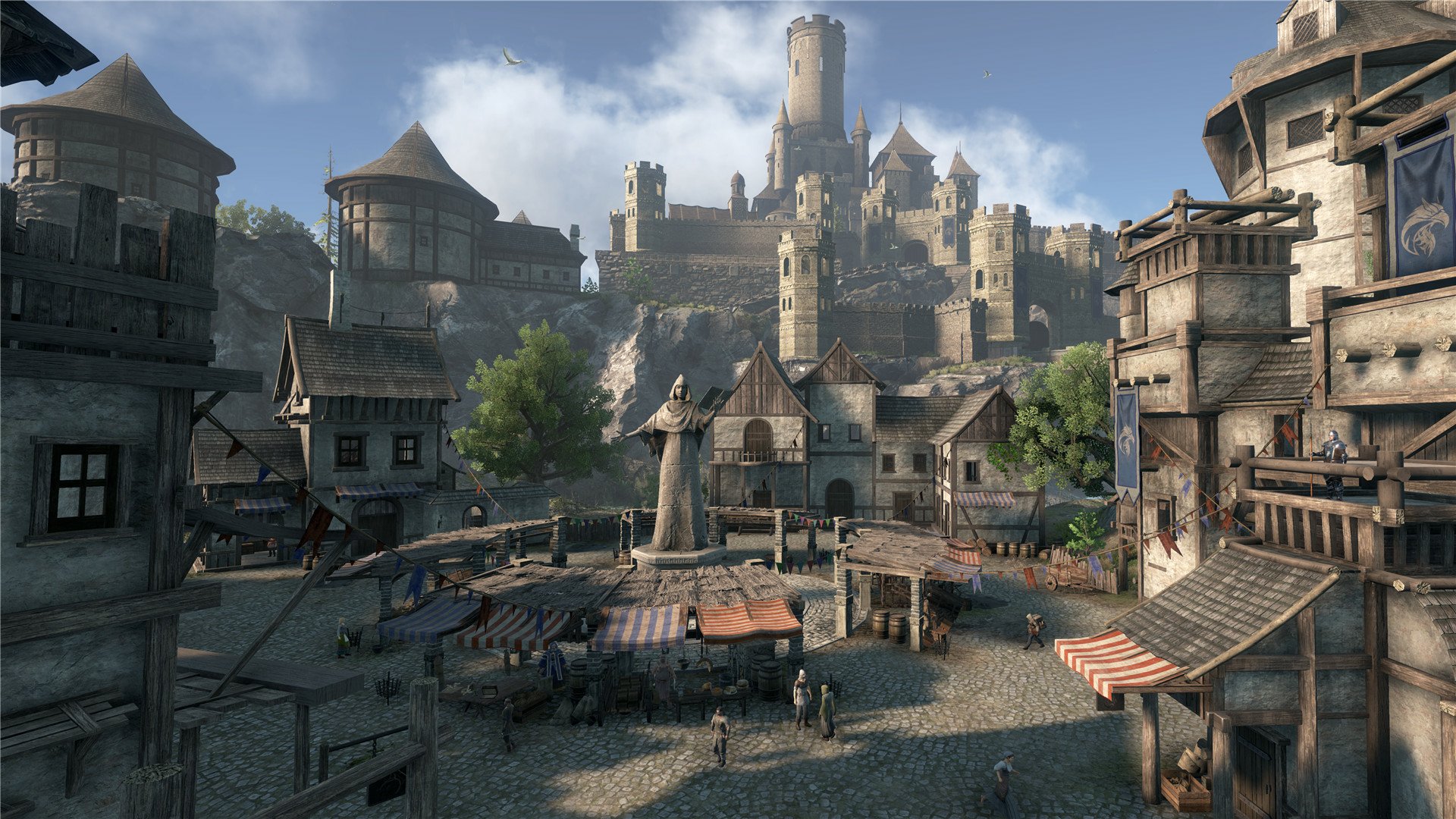 Dark and Light: Epic Medieval HD Game Landscape Wallpaper