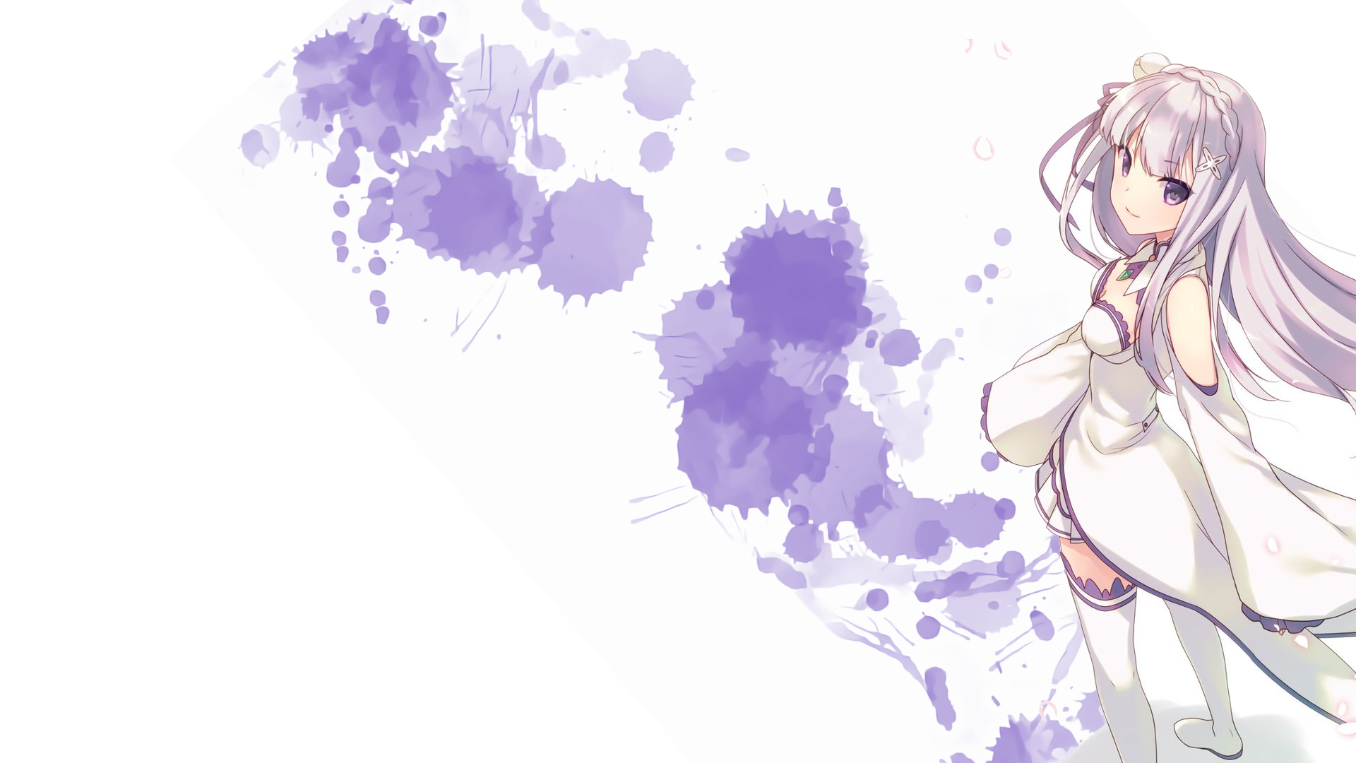 Emilia from Re:Zero - Stunning HD Anime Wallpaper | 1920x1080 ...