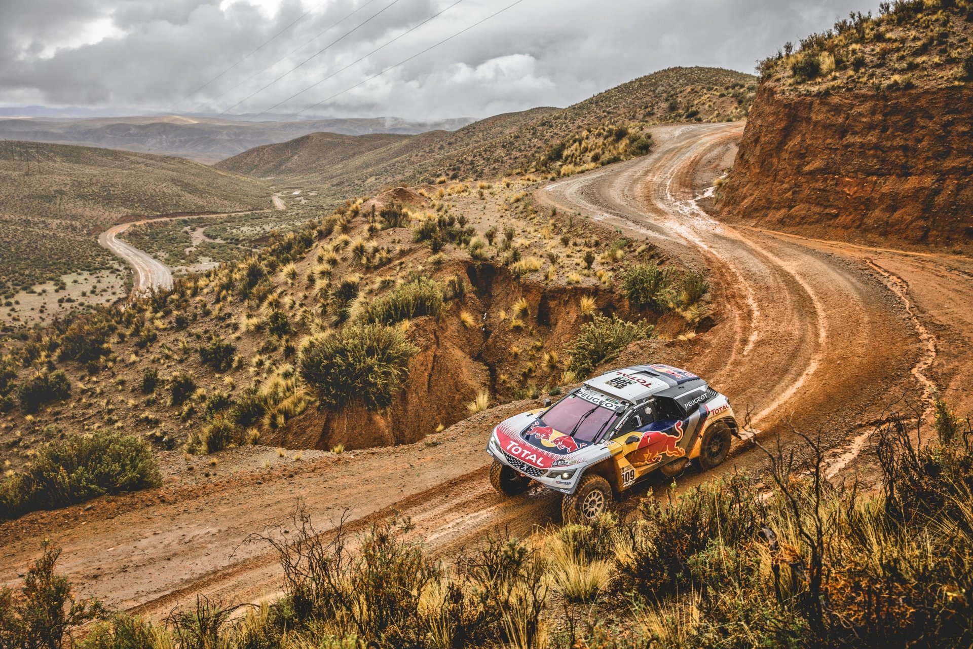 Download Desert Landscape Dirt Road Car Rallying Sports HD Wallpaper