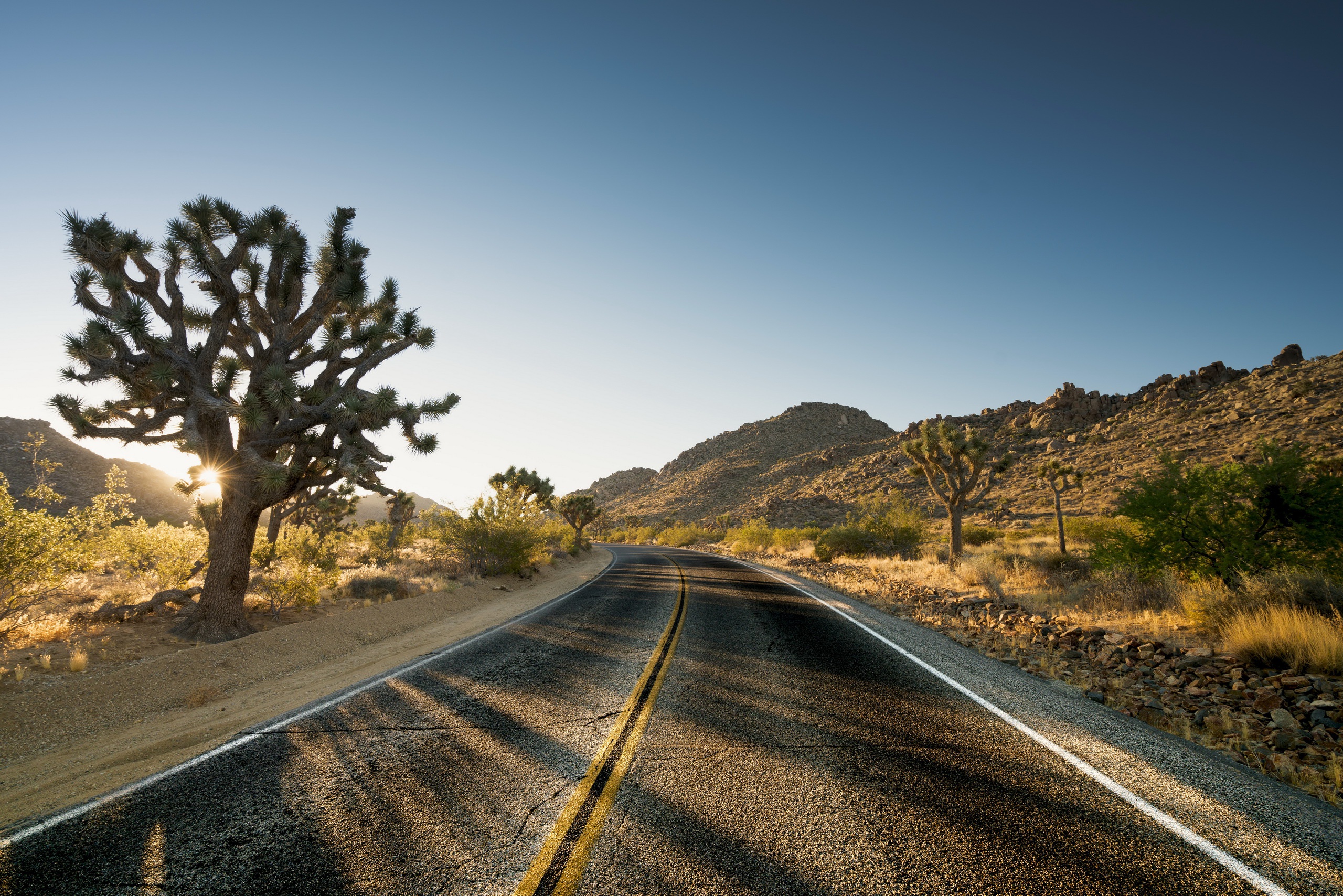 Download Desert Nature Man Made Road HD Wallpaper