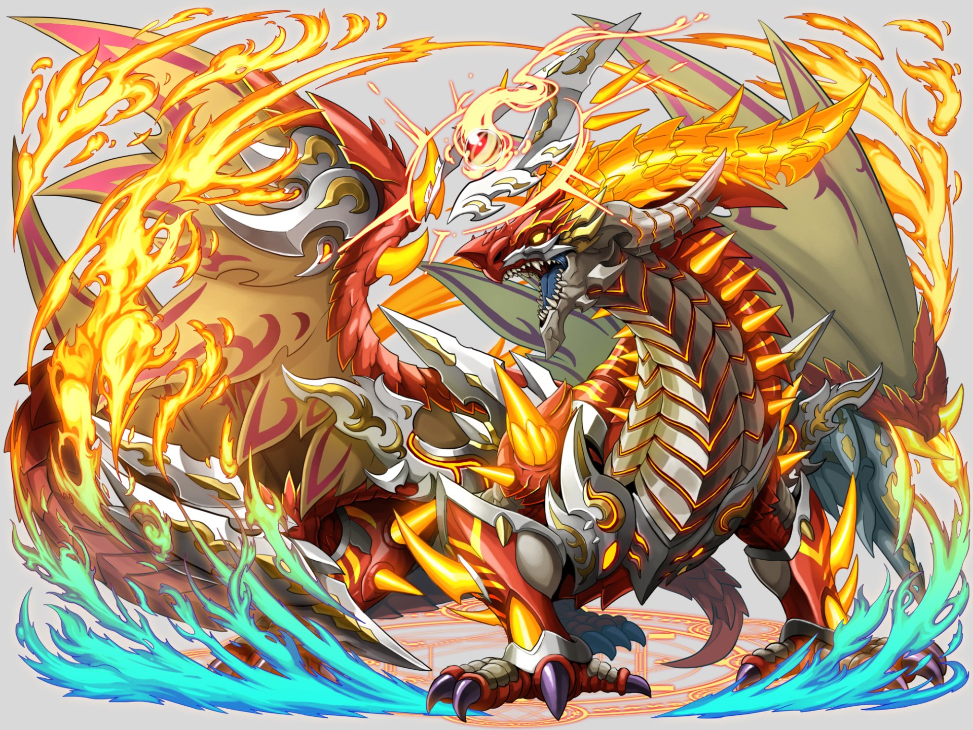 Download Magic Fire Fantasy Dragon Fire Dragon HD Wallpaper by Pamarn ...