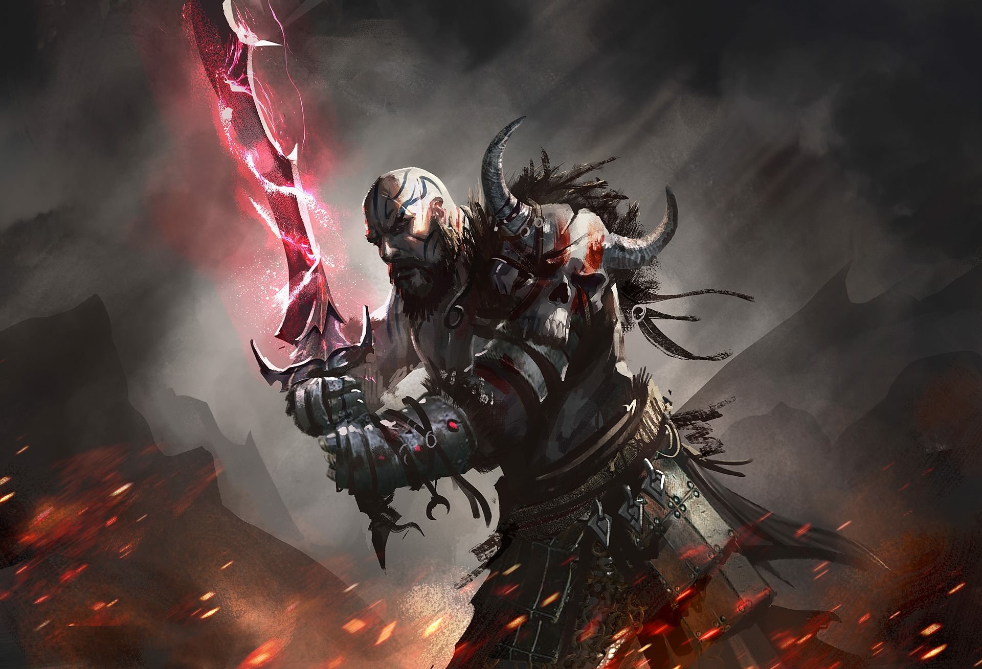 Epic Fantasy Warrior: Magical Sword and Enchanted Armor HD Wallpaper by ...