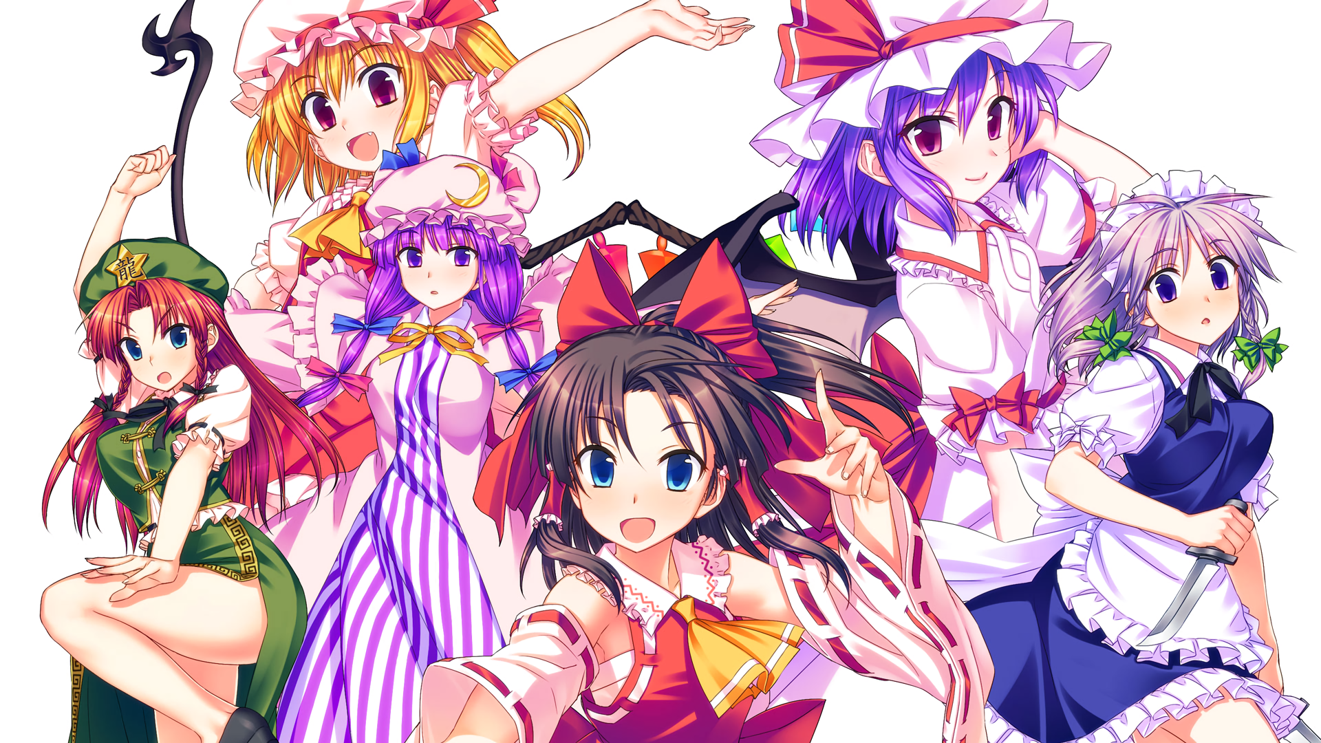 Download Remilia Scarlet Patchouli Knowledge Sakuya Izayoi Hong Meiling Reimu Hakurei Flandre ...