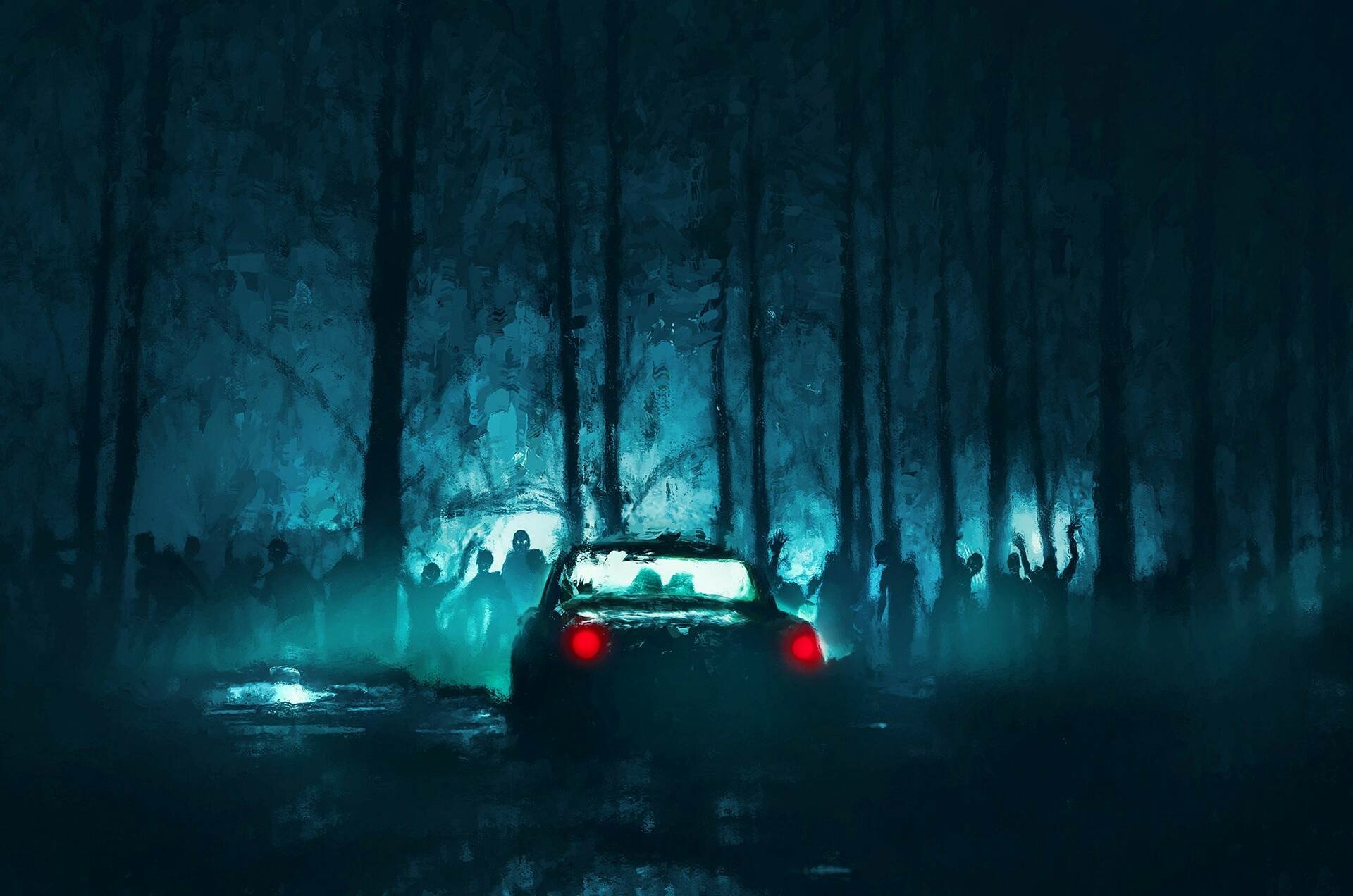 Nightmare Drive: Undead Shadows in the Dark Forest by TavenerScholar