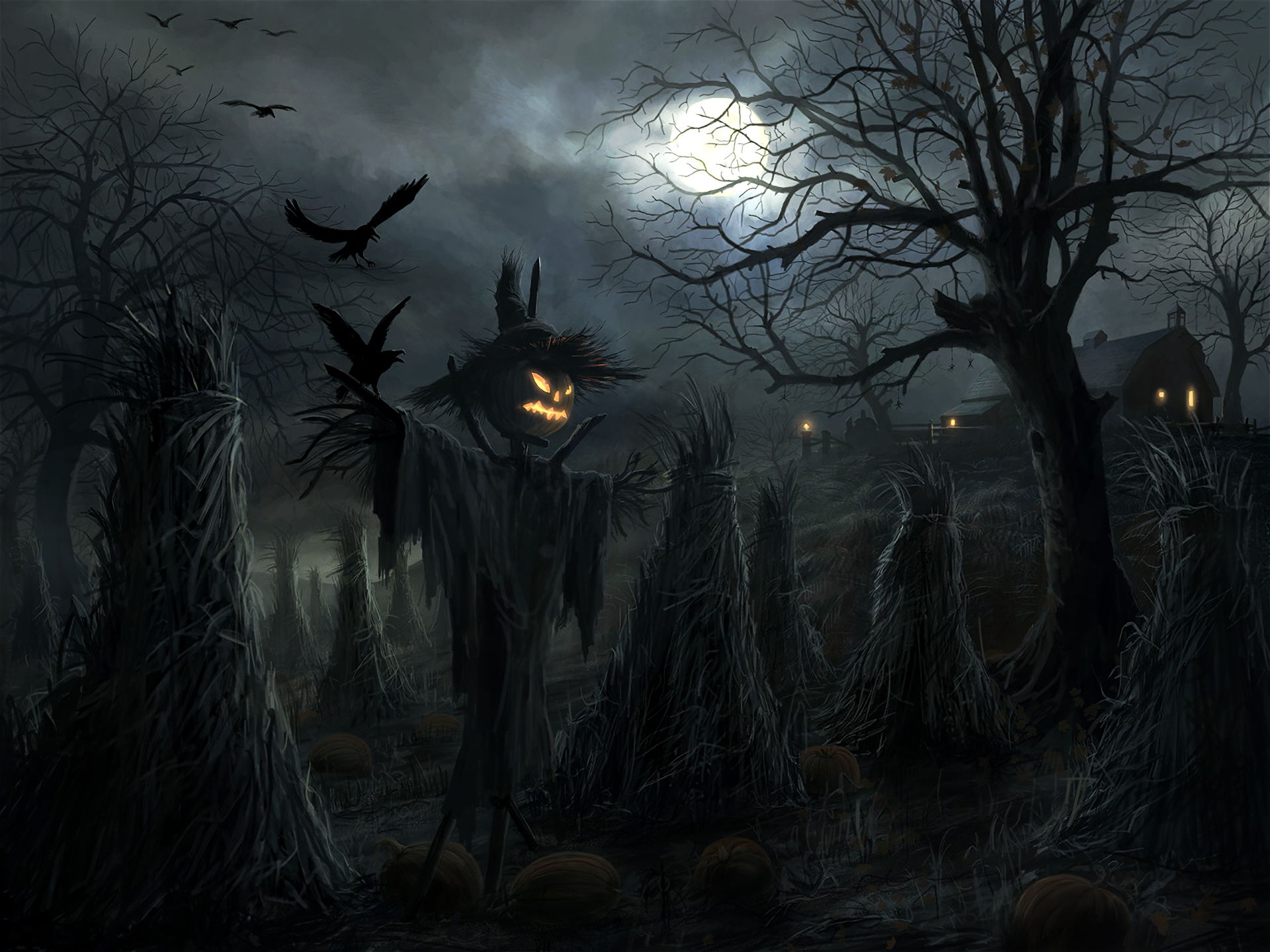 Haunted Halloween Night HD Wallpaper by RadoJavor