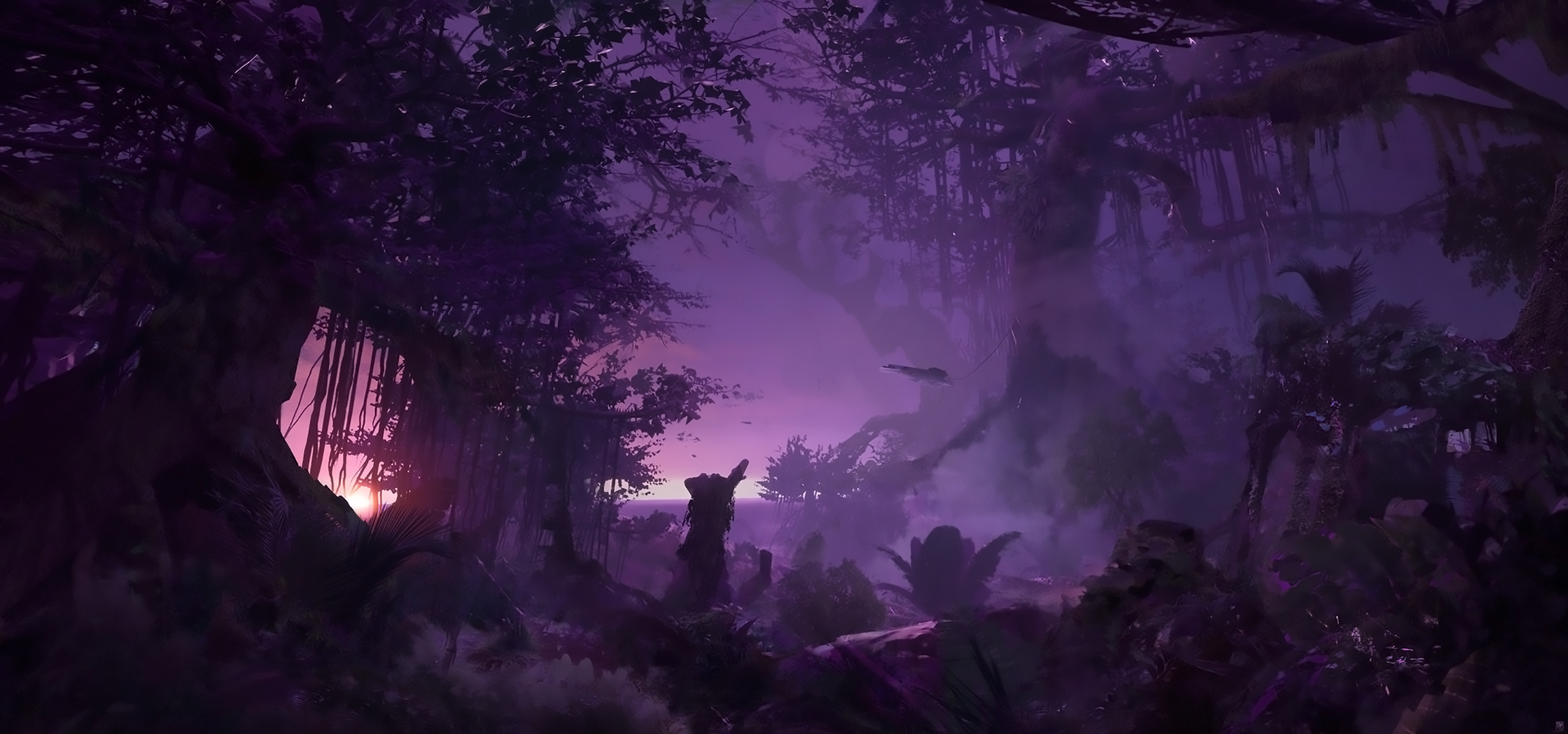 Download Tree Landscape Night Fantasy Forest Fantasy Landscape HD ...