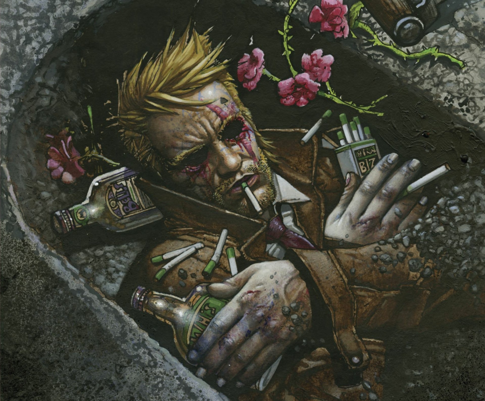 Download John Constantine Comic Hellblazer HD Wallpaper