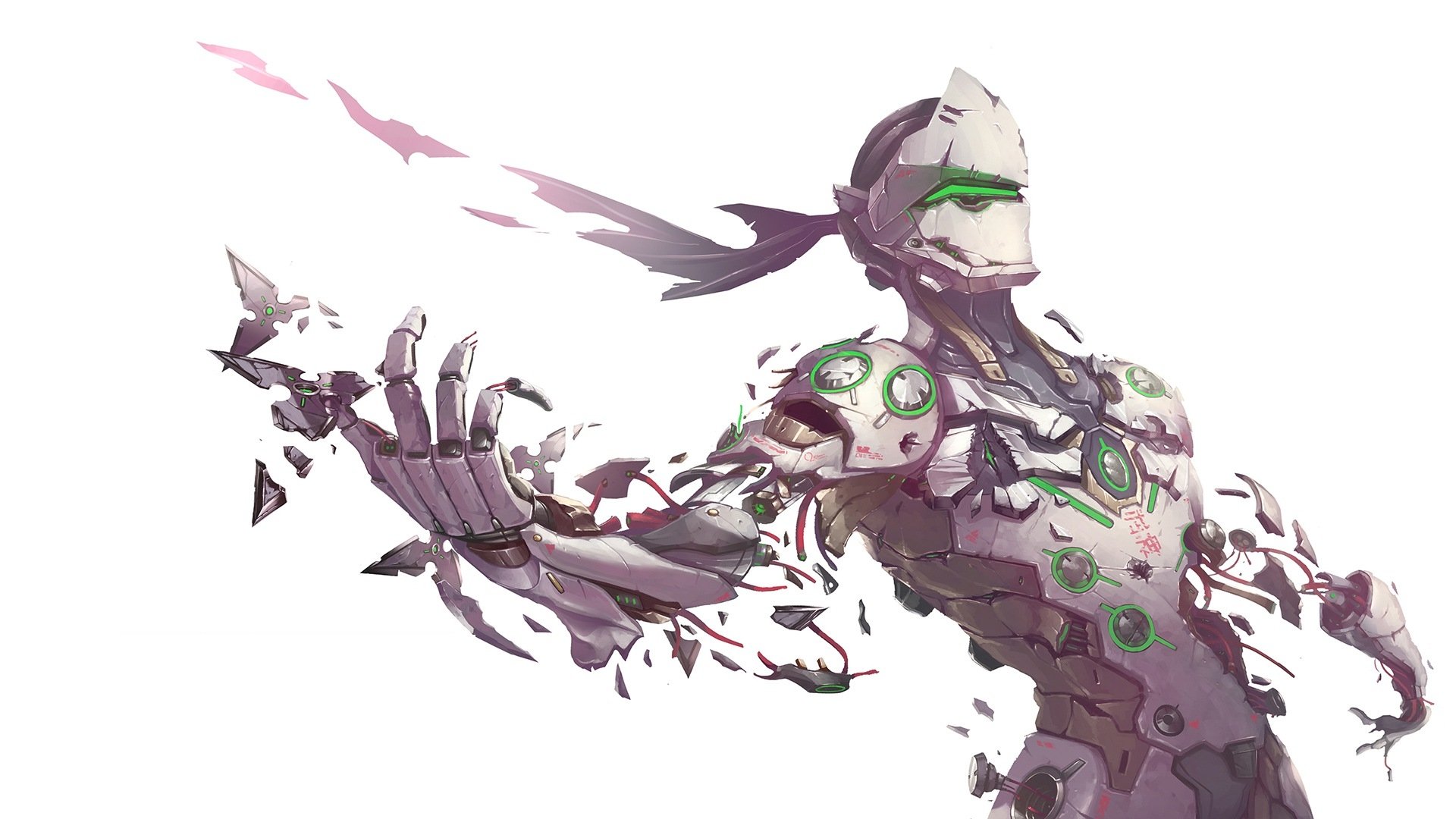 Download Cyborg Genji (Overwatch) Video Game Overwatch HD Wallpaper