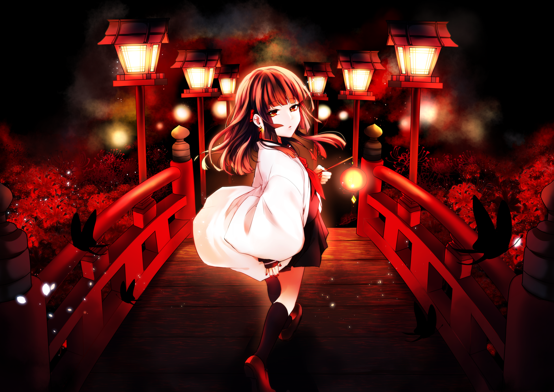 Radiant Night: Original Anime HD Wallpaper Glow by アネリカ