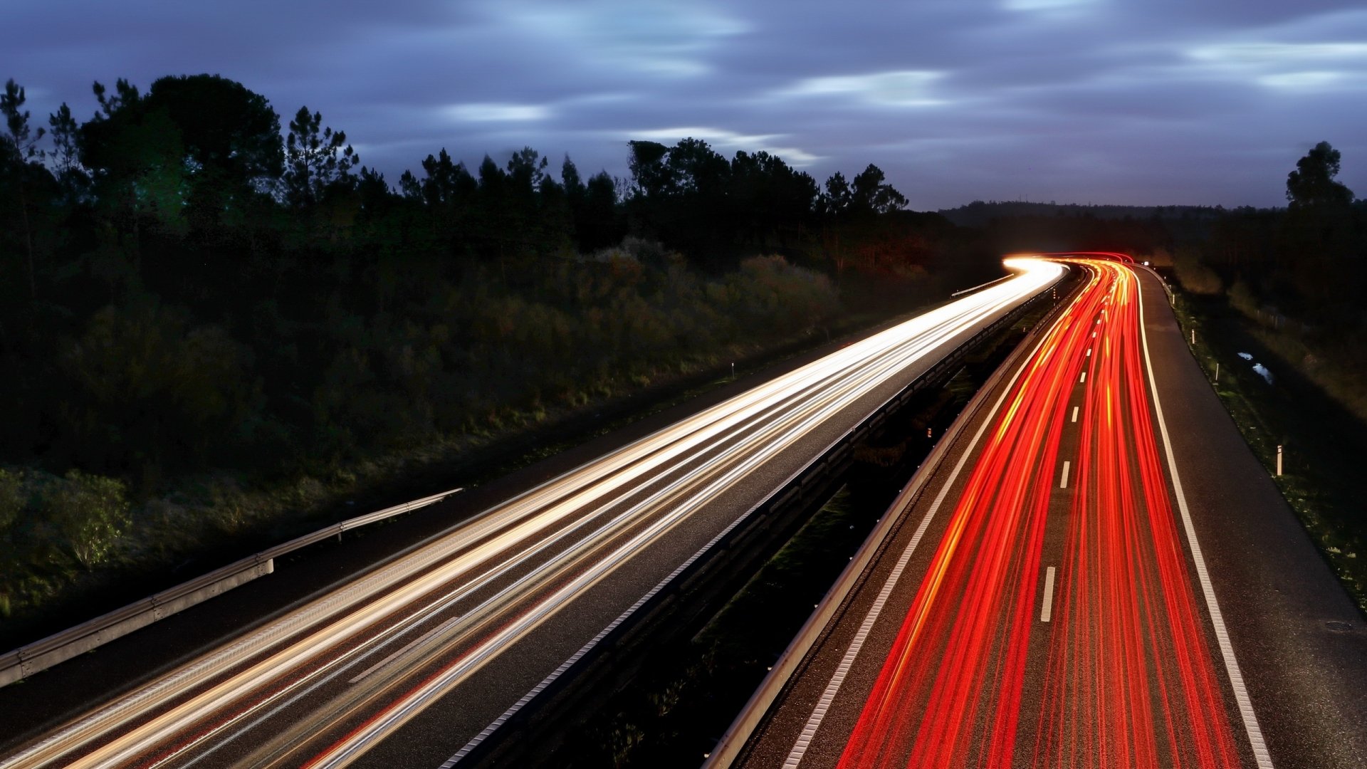 Download Road Night Photography Time Lapse HD Wallpaper | 2560x1440 ...