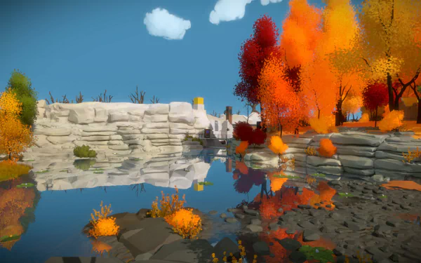 The Witness: Stunning 4K Ultra HD Autumn Escape Wallpaper