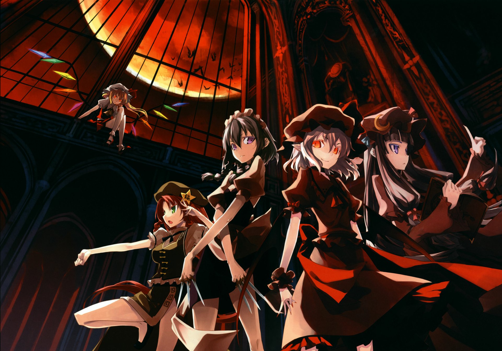 Touhou: Scarlet Mansion Crew - 4K Ultra HD Wallpaper