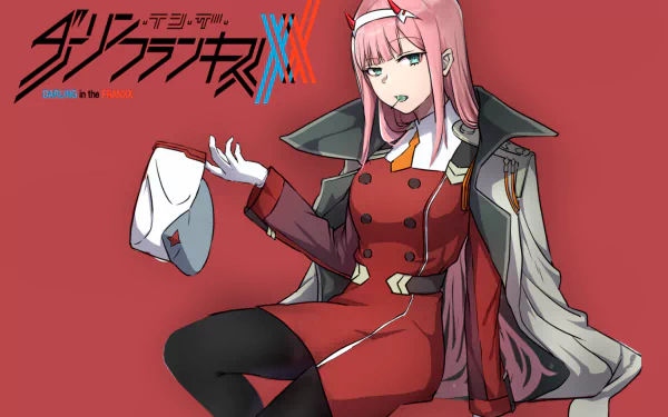 Zero Two in Uniform - HD Wallpaper by tuchinokoeffect