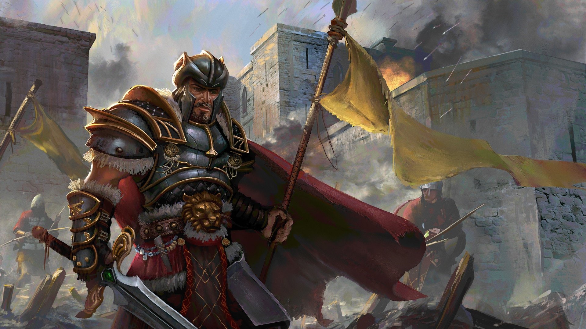 Epic Fantasy Warrior HD Wallpaper by Tyler Edlin