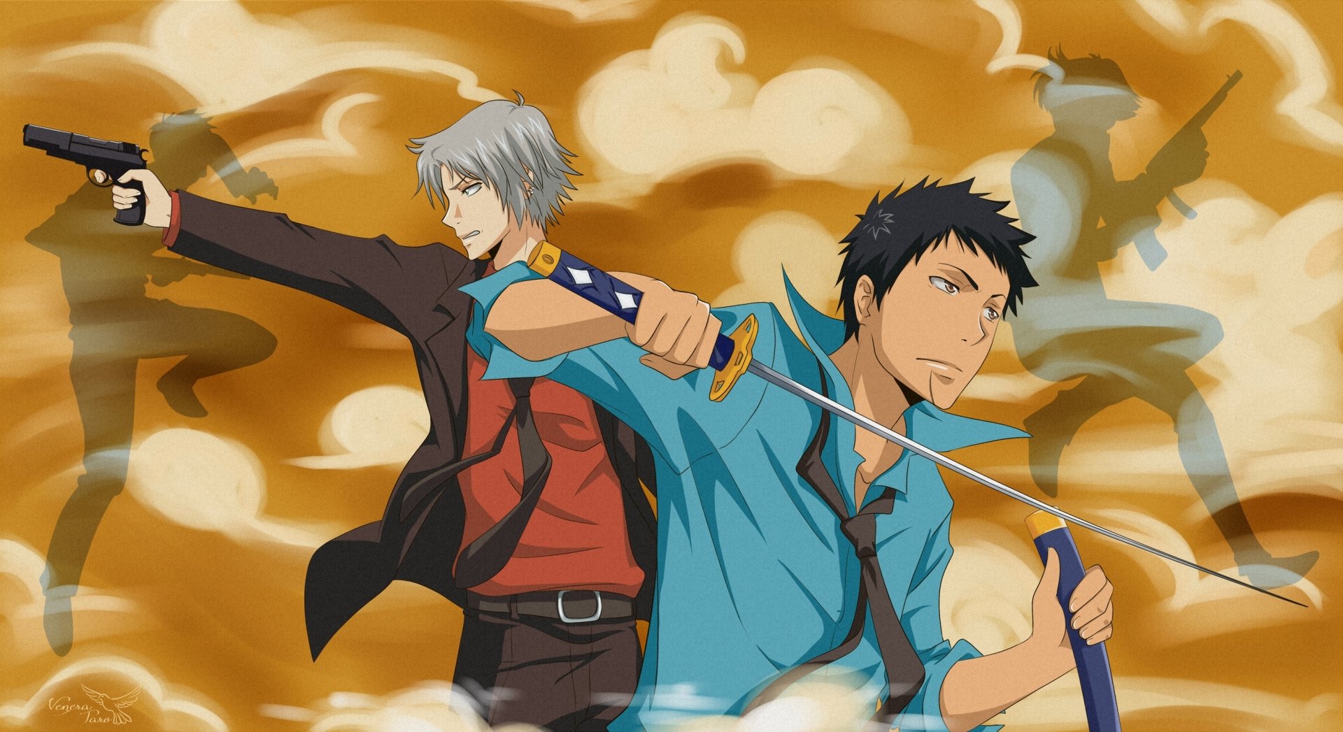 Download Hayato Gokudera Takeshi Yamamoto Anime Katekyō Hitman Reborn ...