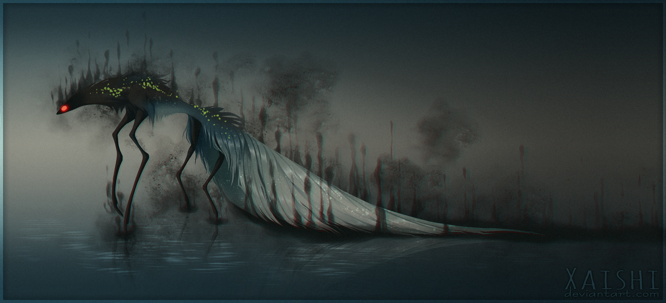 Dark Creature Wallpaper by Alex McChickens