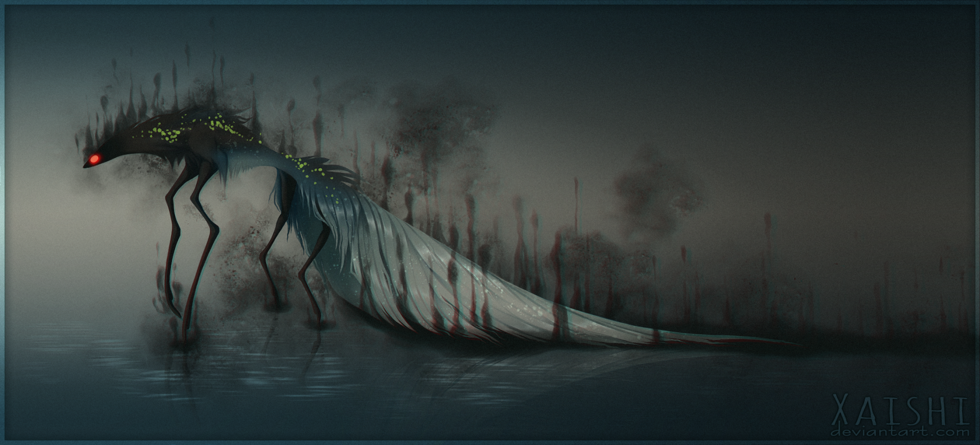 Dark Creature Wallpaper by Alex McChickens