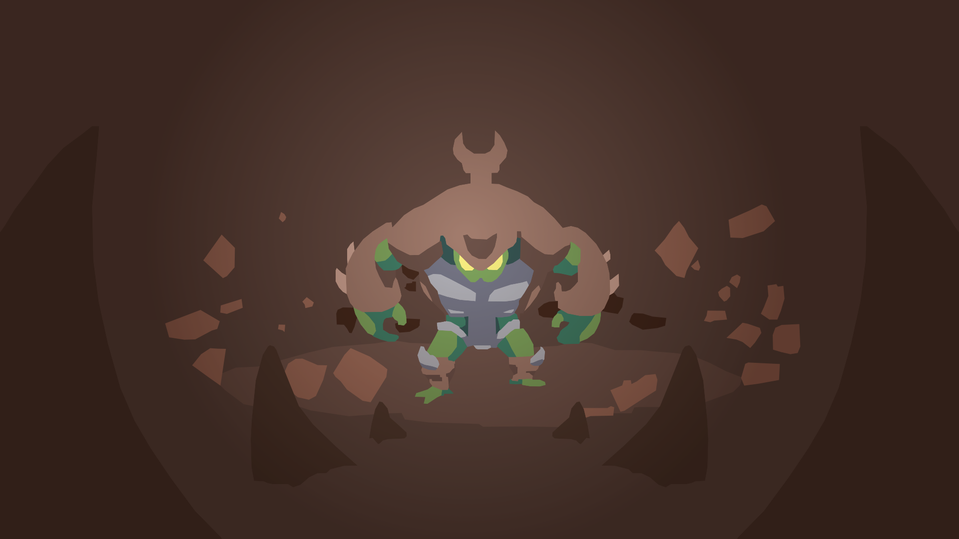 Rivals of Aether Kragg Minimalist by SlowNebula