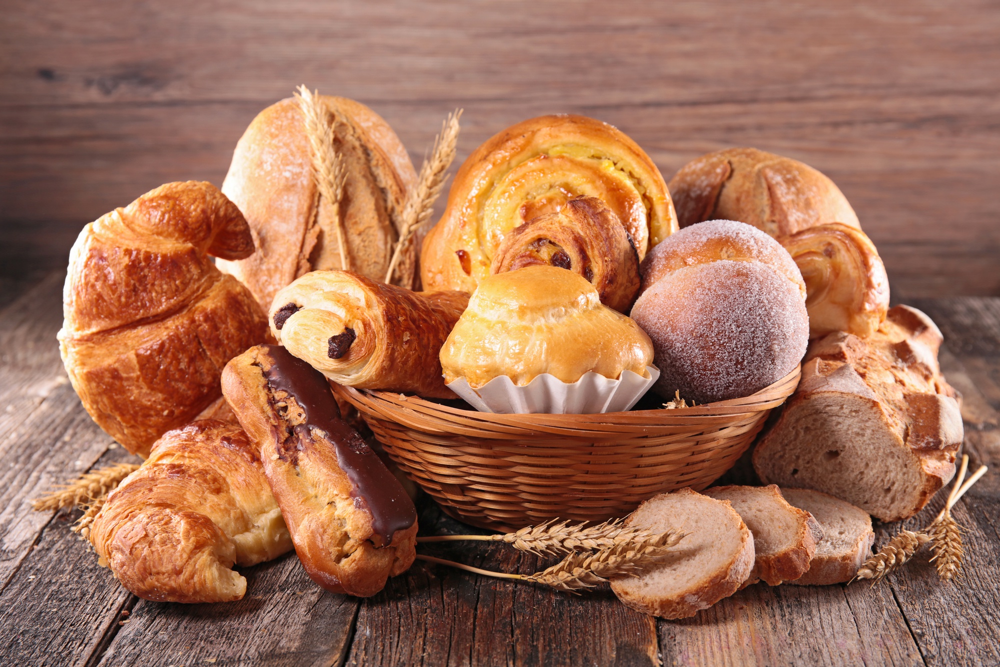 Download Still Life Bread Viennoiserie Food Baking HD Wallpaper