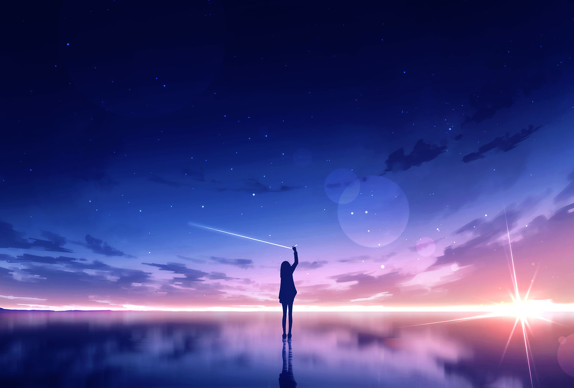 Starry Sky Dream - HD Anime Original Wallpaper by Nengoro(ネんごろぅ)