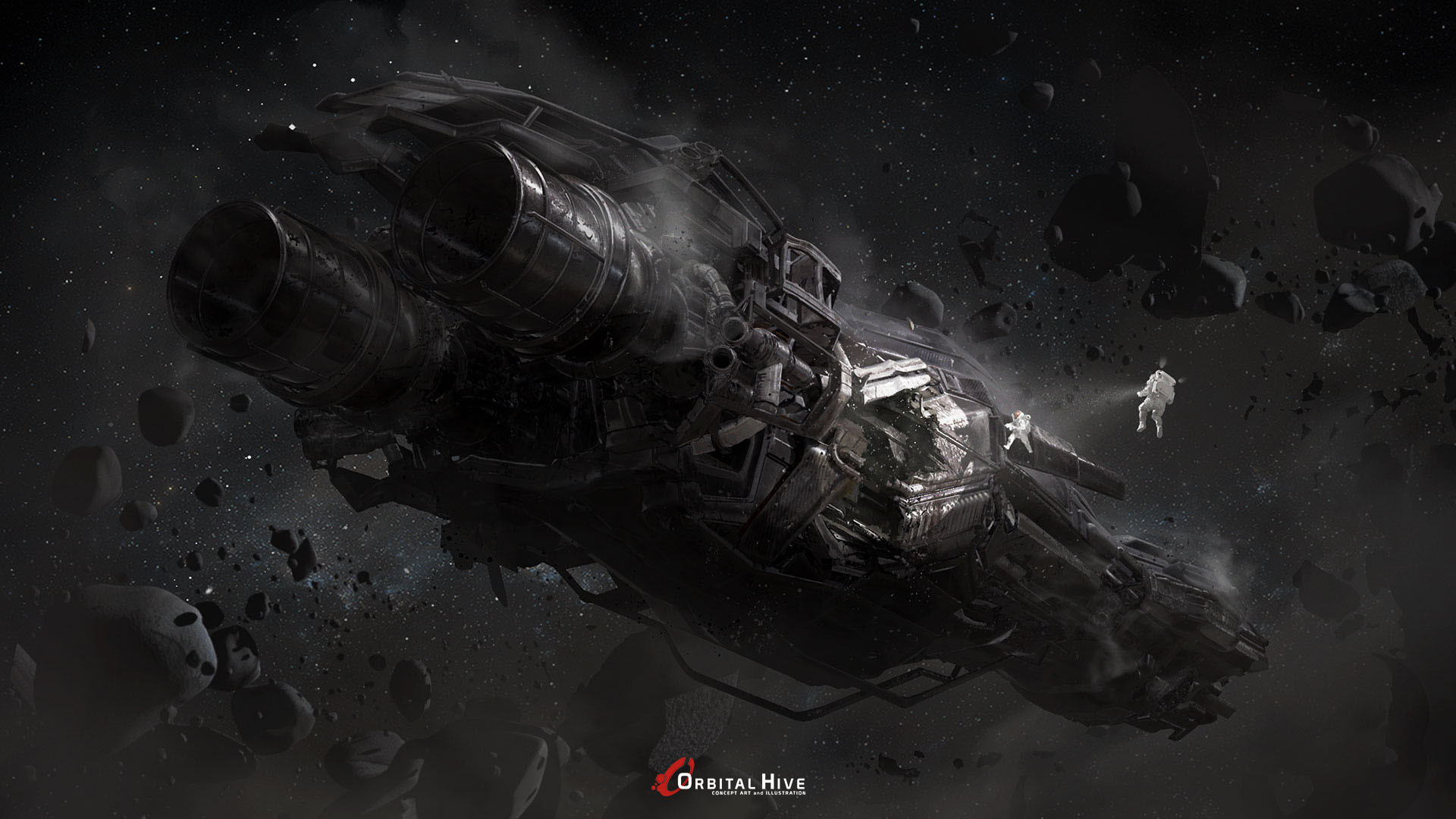 Download Sci Fi Spaceship HD Wallpaper by Long-Pham