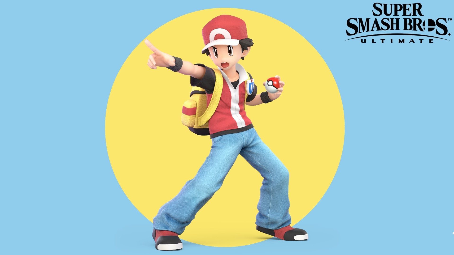 Red the Pokémon Trainer – Super Smash Bros. Ultimate HD Wallpaper by DJ_David