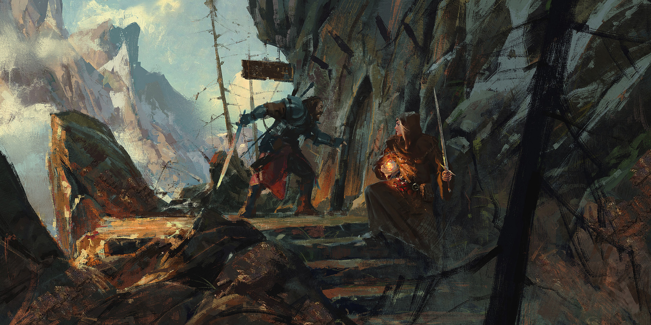 Epic Sword Warrior HD Wallpapers by Grzegorz Rutkowski