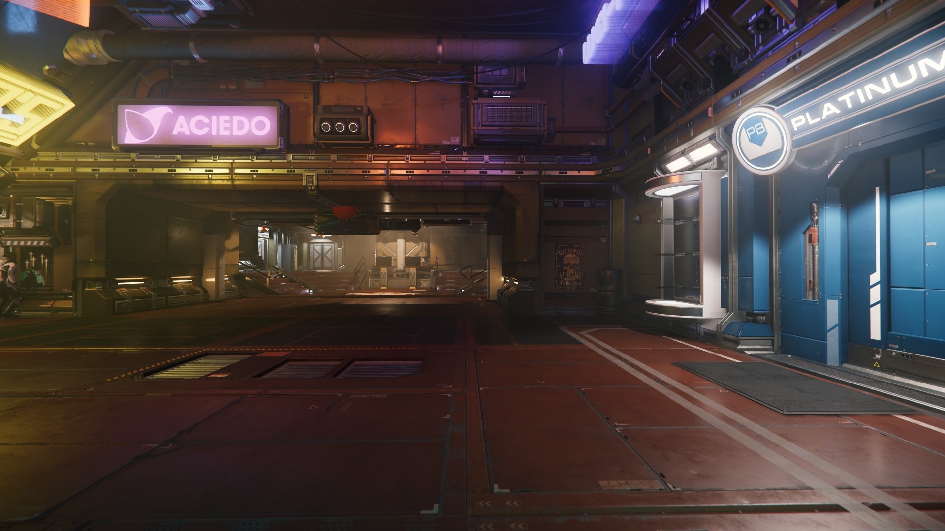 Star Citizen 4K Ultra HD: Neon Spaceport Corridor by DesoShow ...