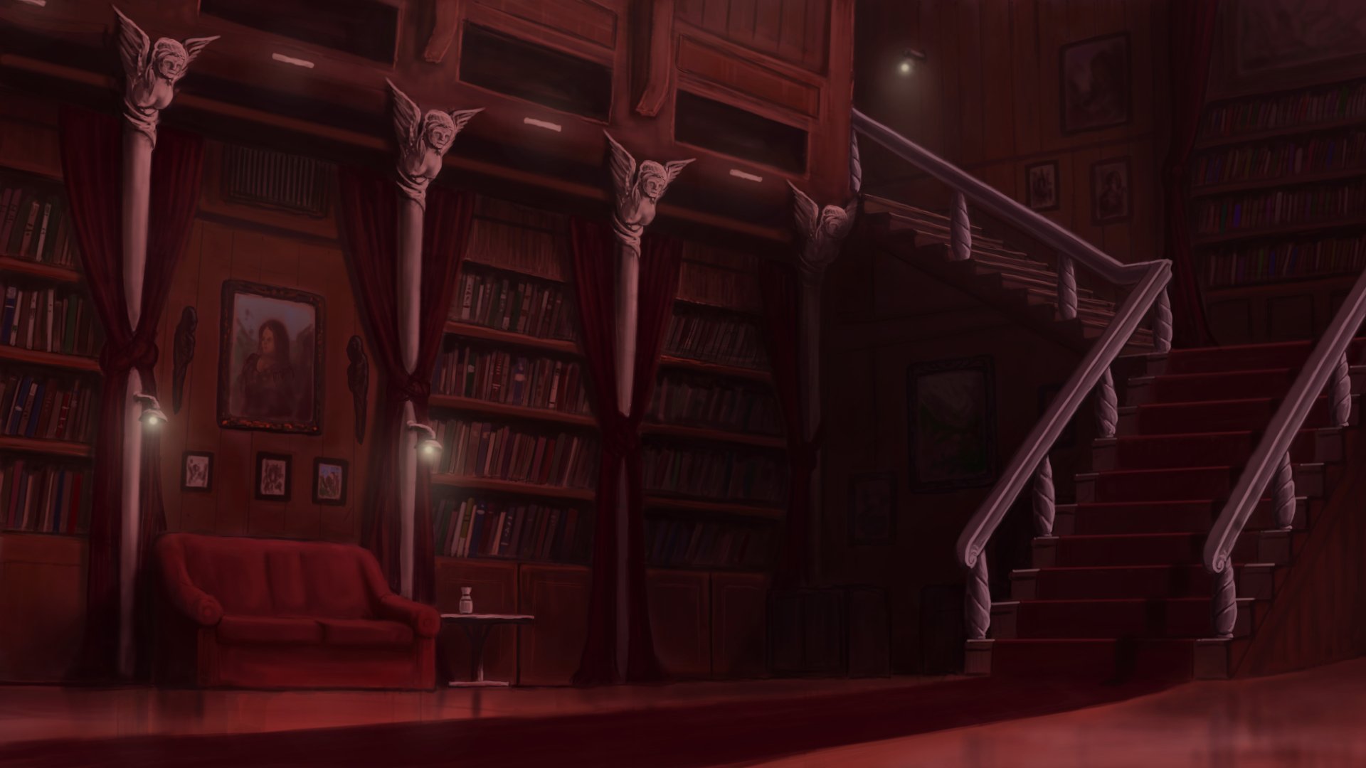 4K Ultra HD Artistic Library Room: A Timeless Sanctuary by Rastislav ...