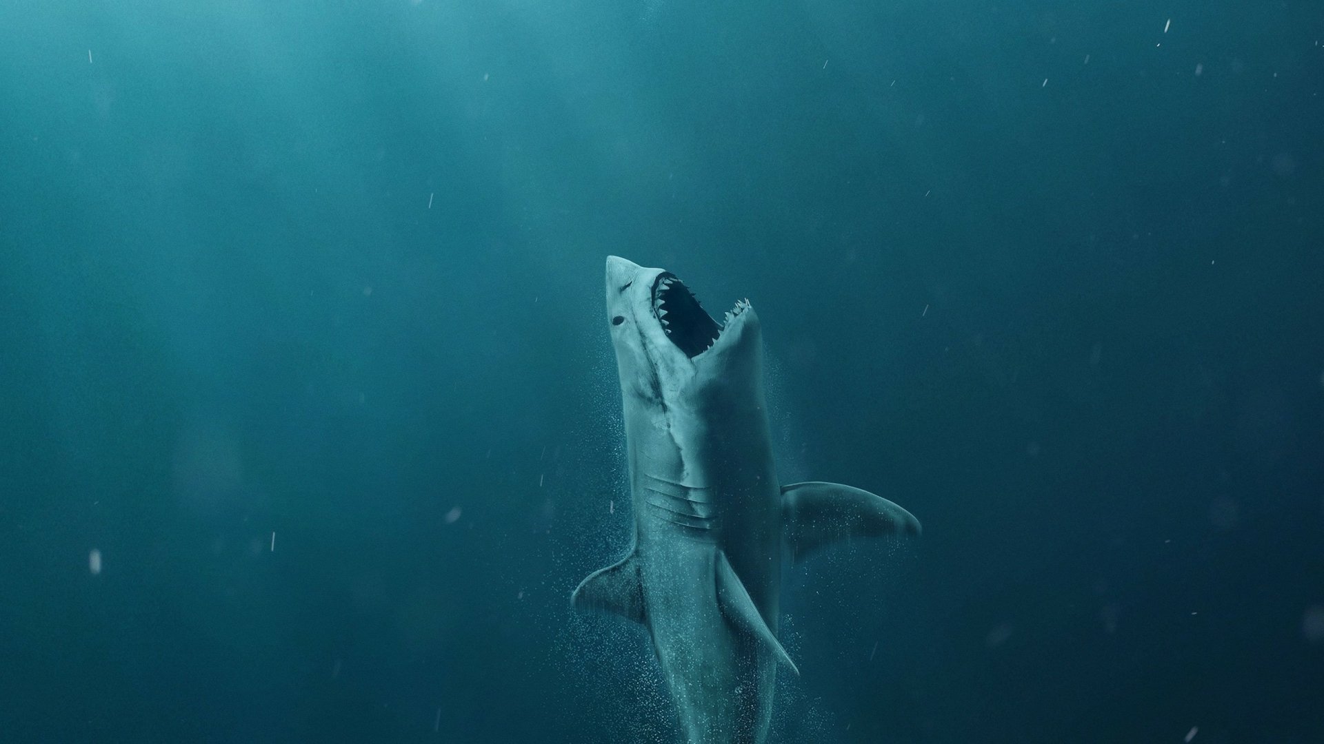The Meg Shark HD Wallpaper: Epic Movie Underwater Scene