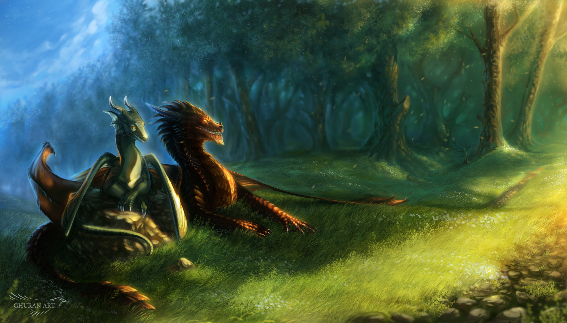 Fantasy Dragon HD Wallpaper by Hydlunn