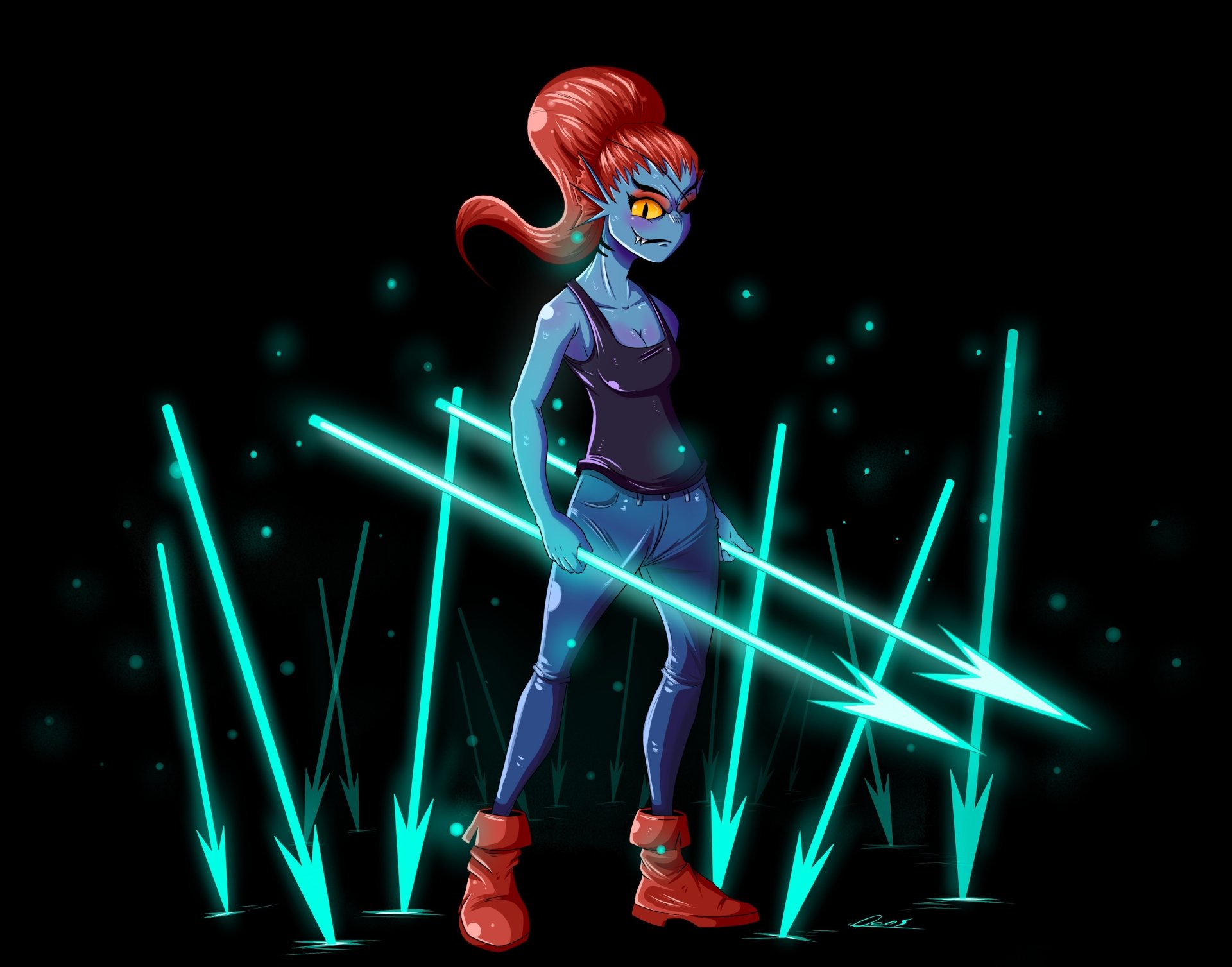 Download Undyne (Undertale) Video Game Undertale 4k Ultra HD Wallpaper