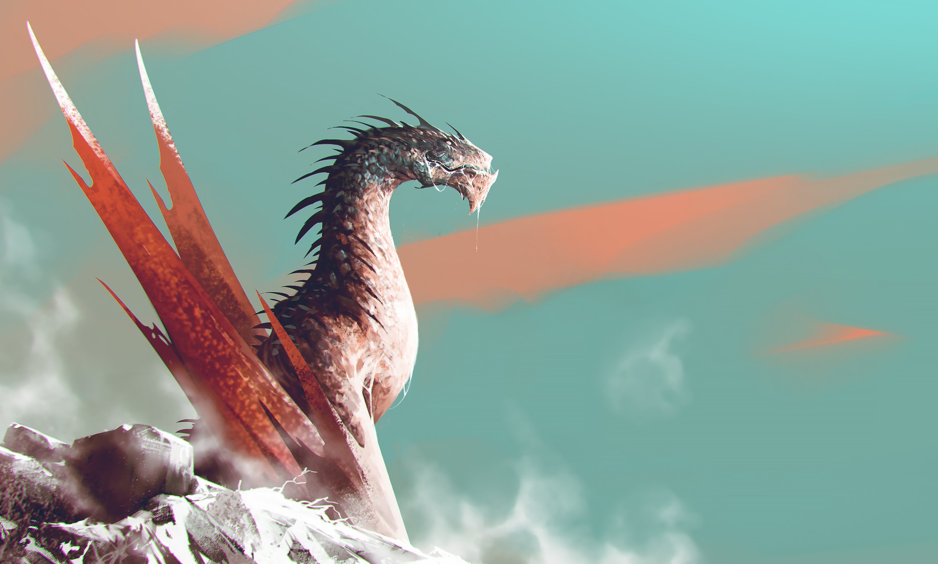 Download Fantasy Dragon HD Wallpaper by Ömer Tunç
