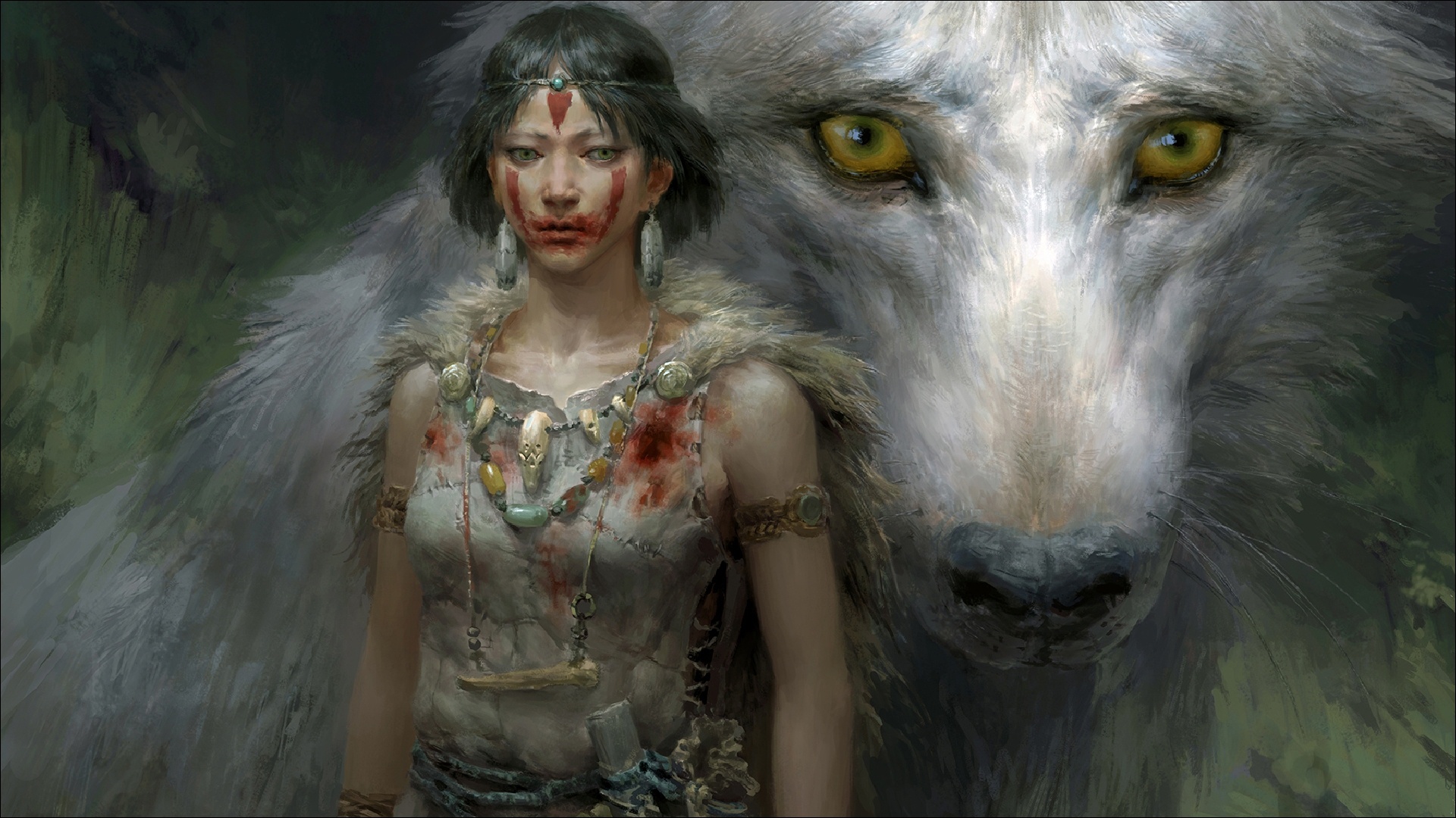 Download Anime Princess Mononoke HD Wallpaper by Tianhua Xu