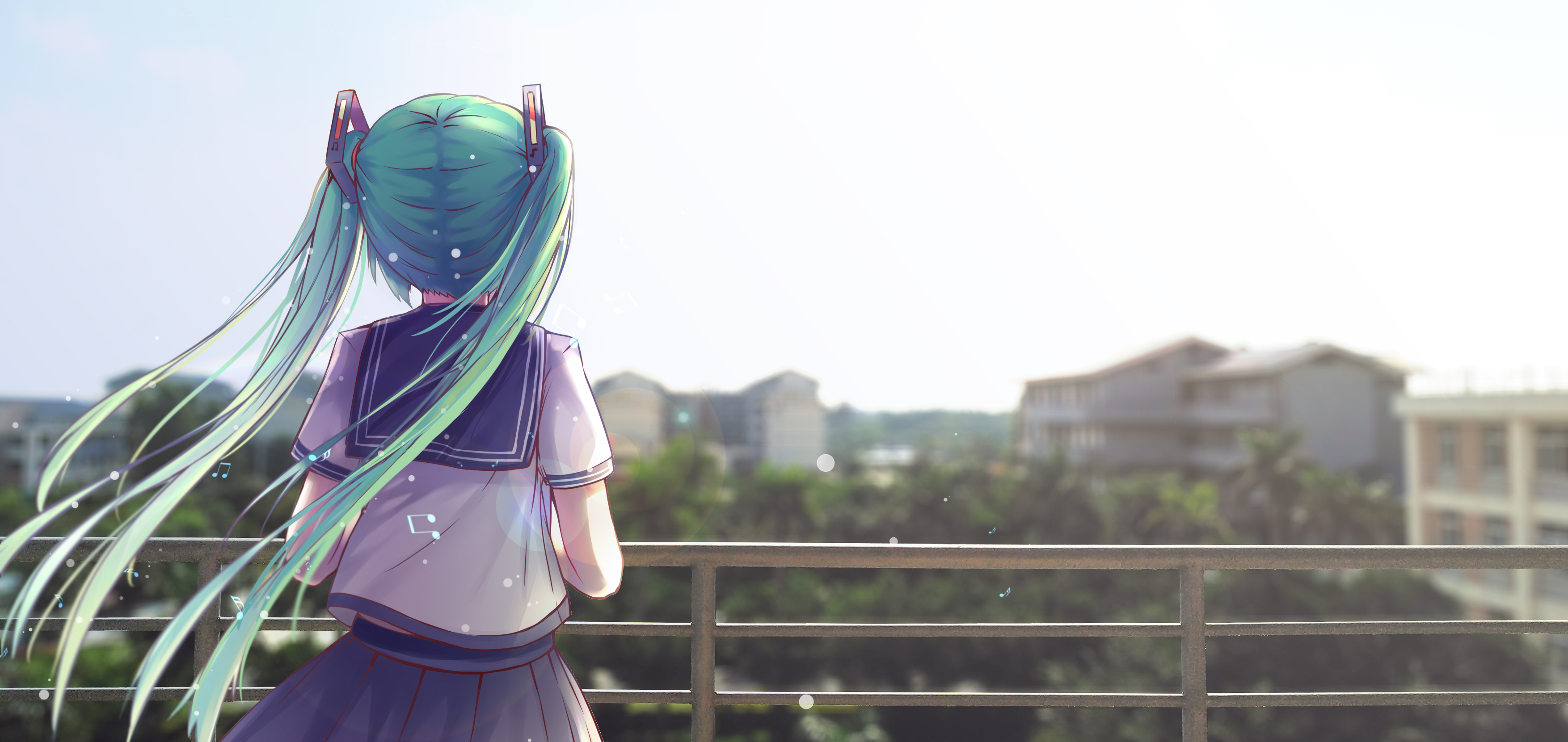 Serene Hatsune Miku HD Wallpaper by mull