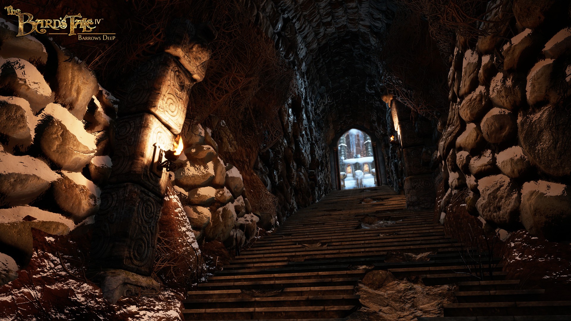 The Bard's Tale IV Barrows Deep HD Wallpaper – Mystical Dungeon Scene