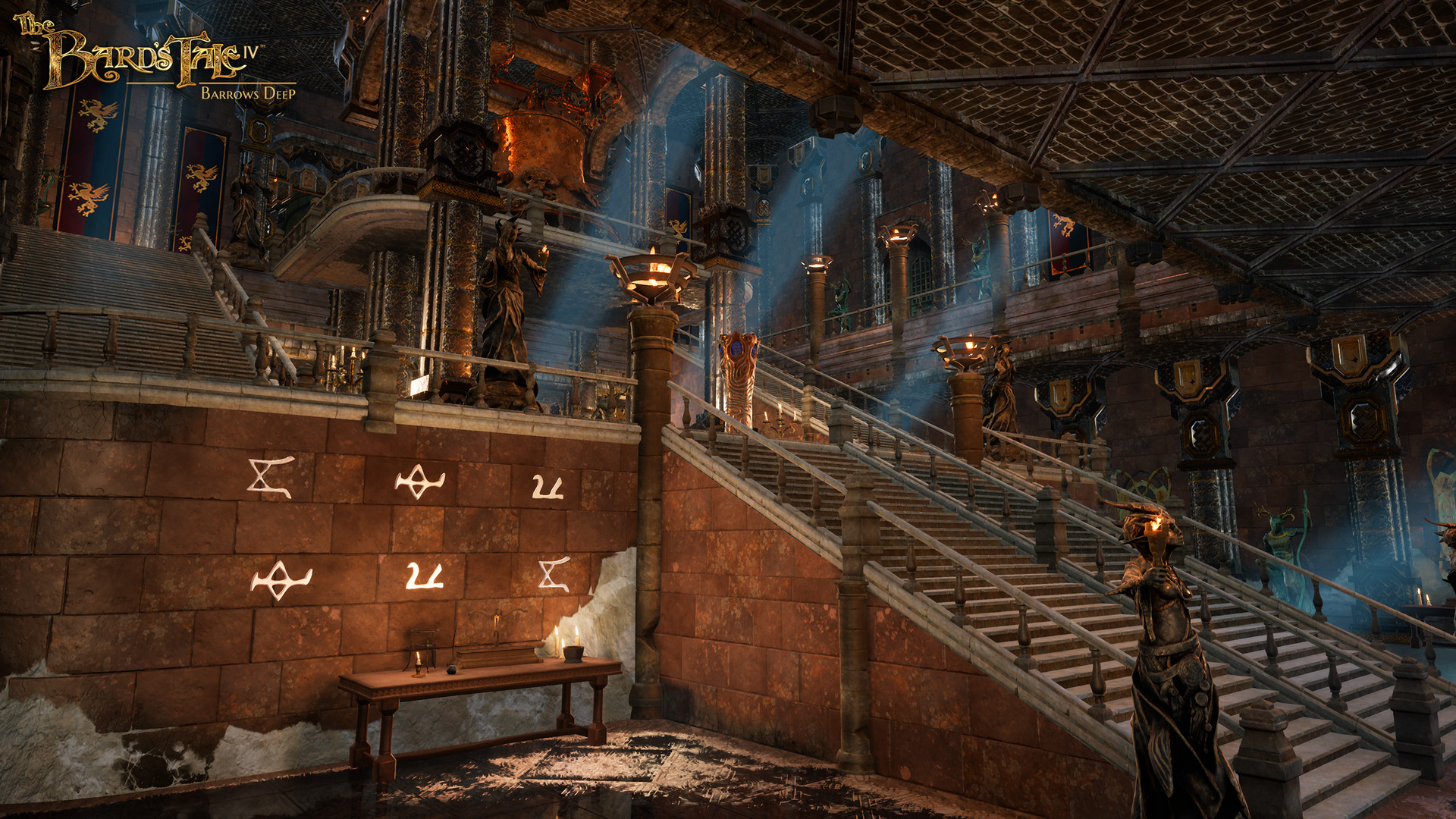 The Bard's Tale IV: Barrows Deep HD Wallpaper - Mystical Cavern Encounter