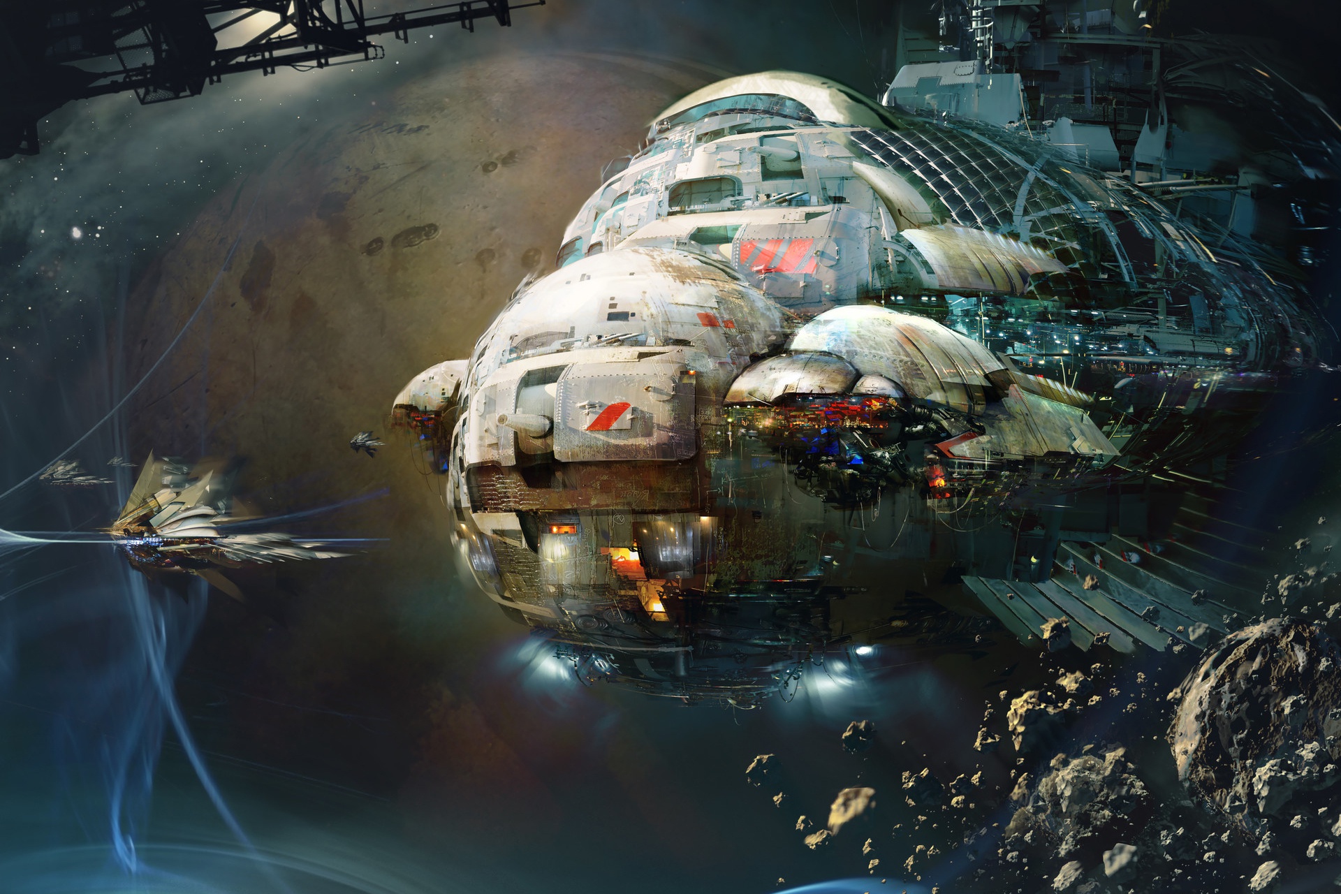Epic Sci-Fi Spaceship - HD Wallpaper by Daniel Dociu