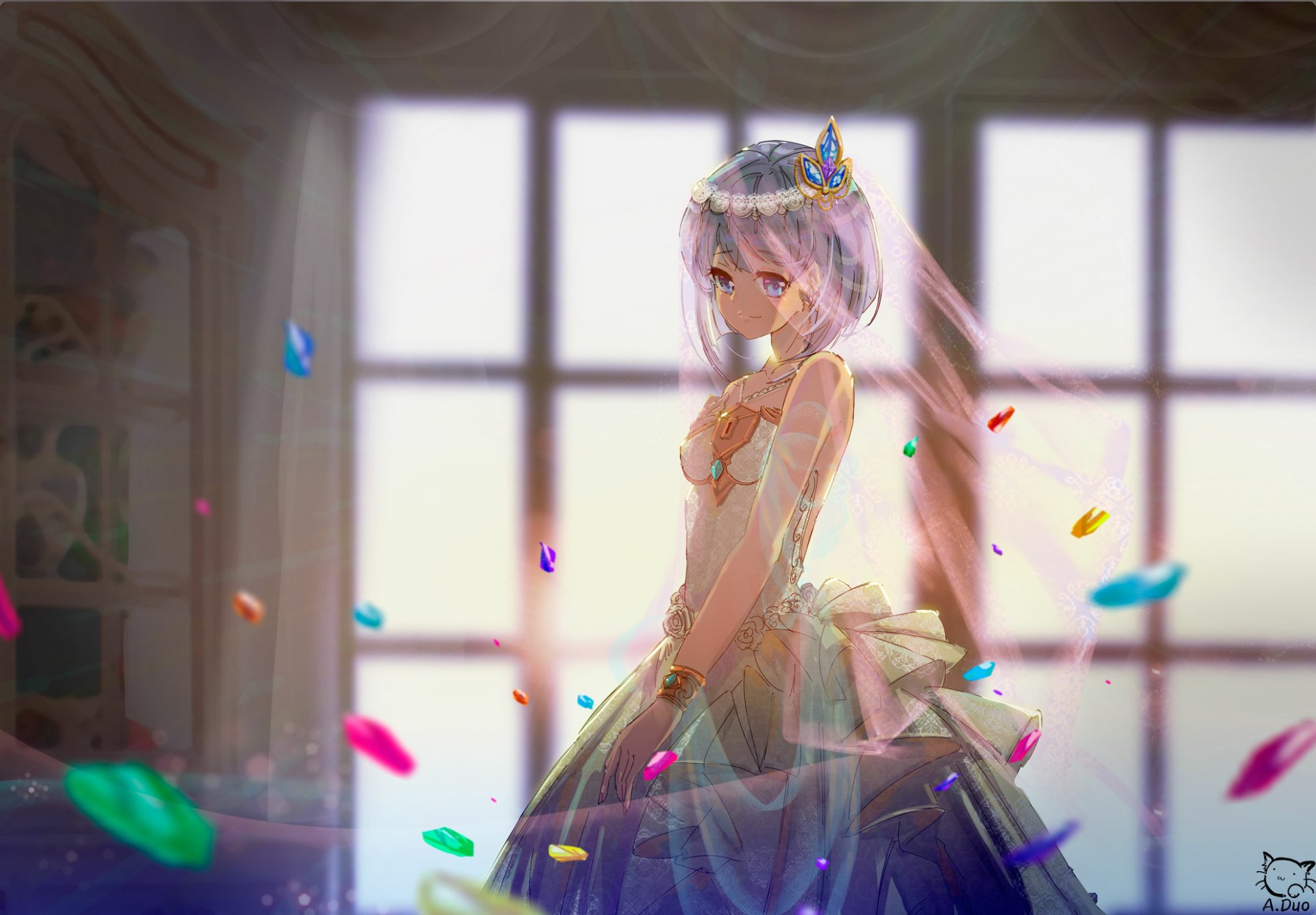 Download Video Game White Cat Project HD Wallpaper by 艾朵Aduo