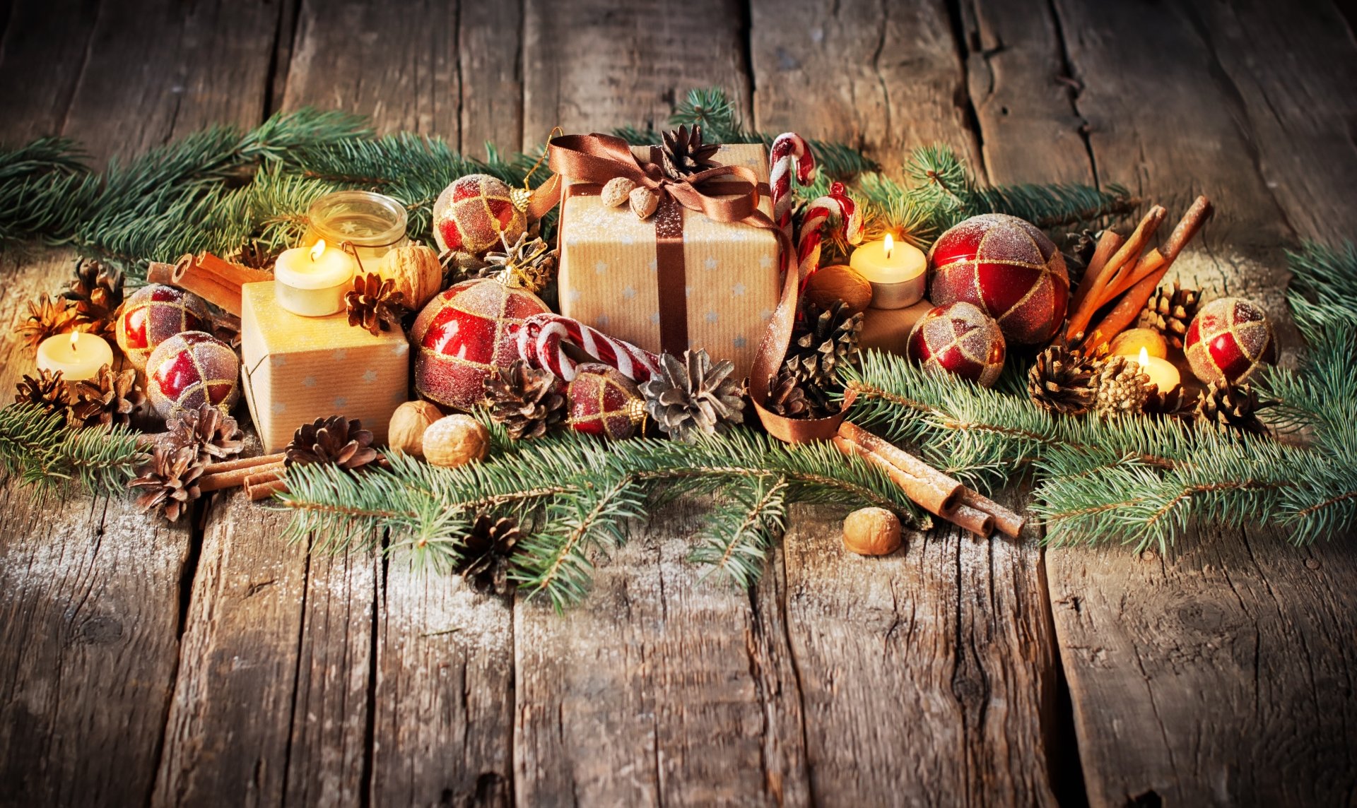 Download Candle Bauble Gift Still Life Holiday Christmas 4k Ultra HD ...