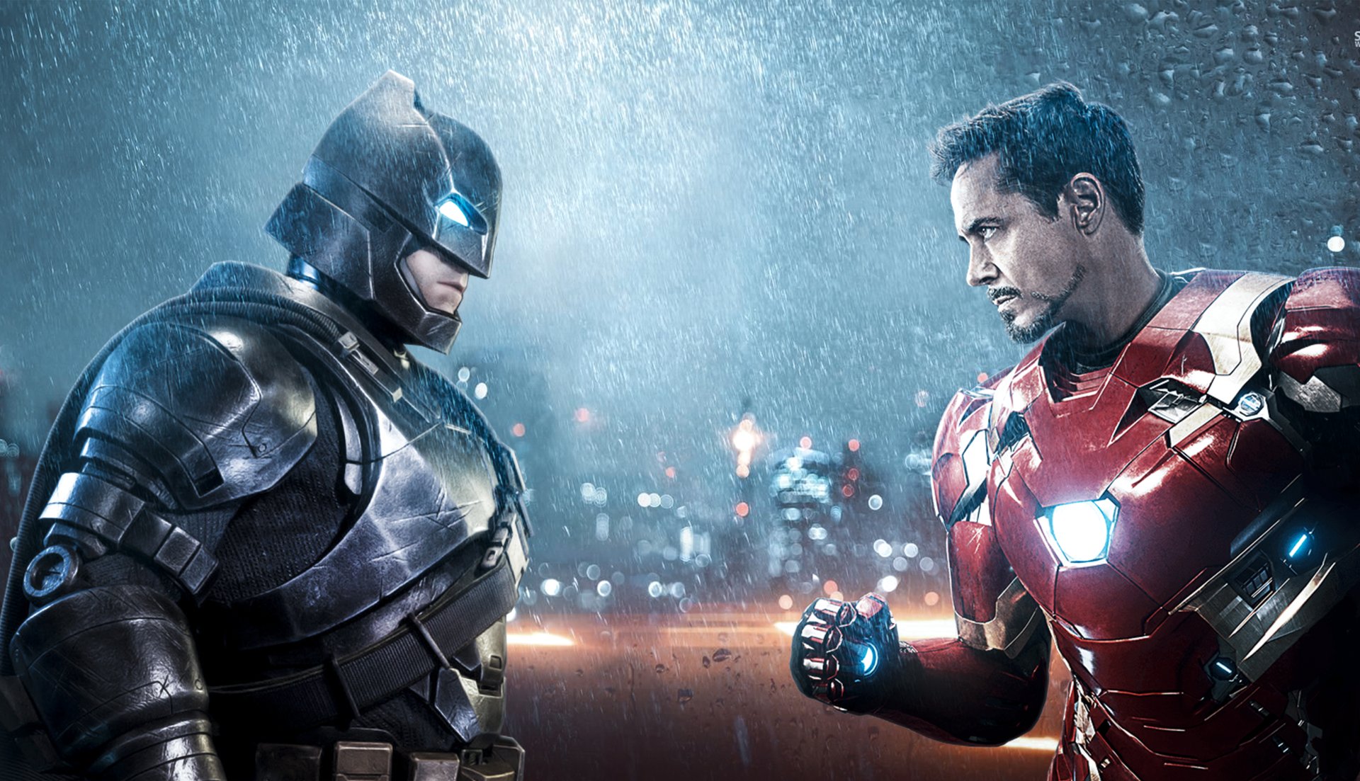 Download Iron Man Batman Movie Crossover 4k Ultra HD Wallpaper