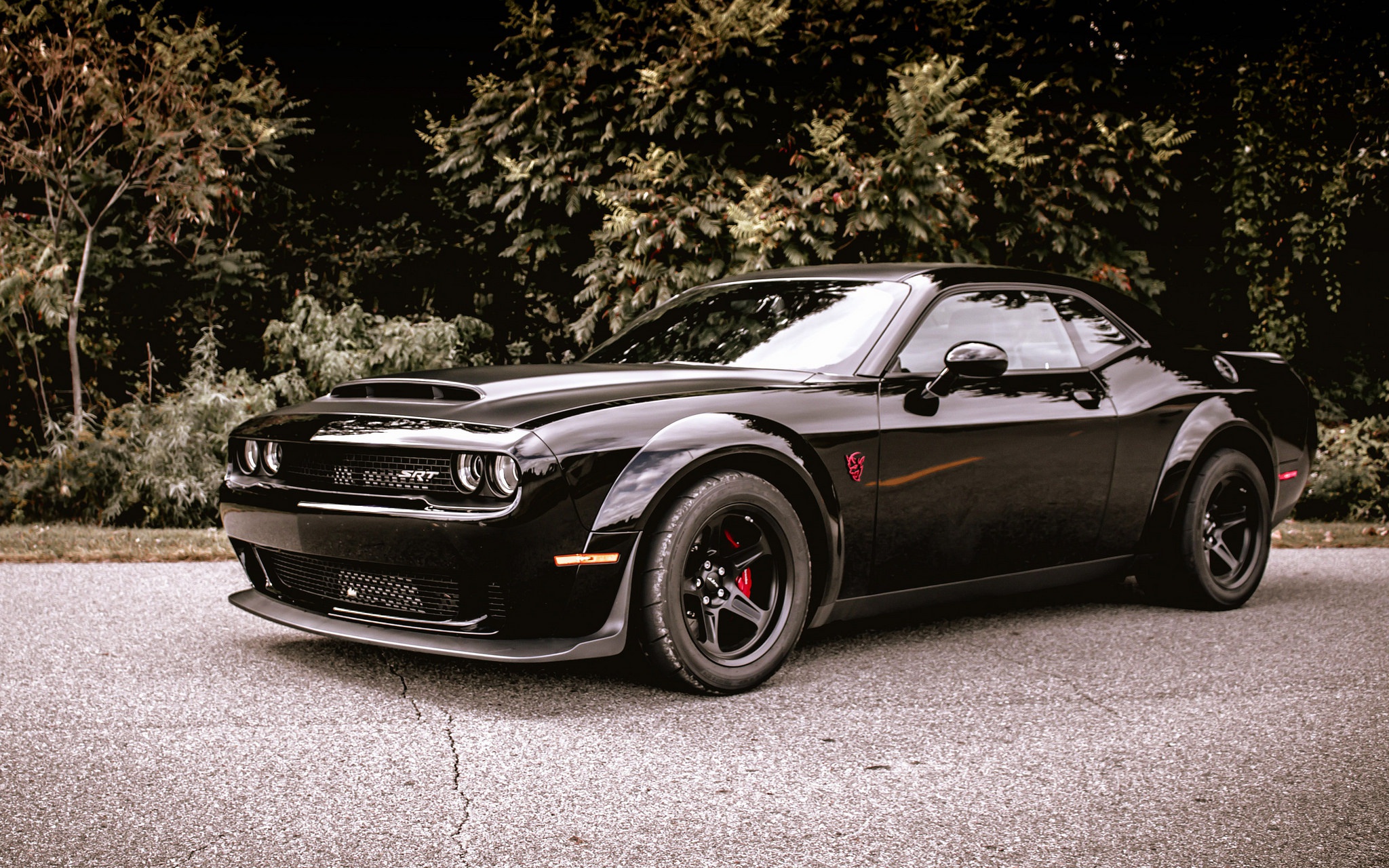 Download Muscle Car Black Car Car Dodge Dodge Challenger Vehicle Dodge ...